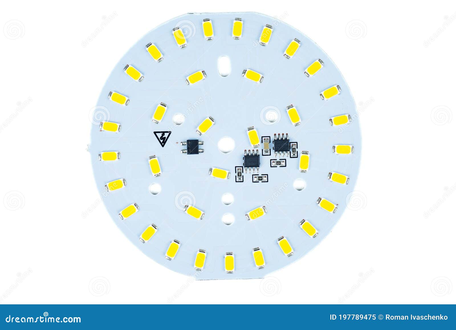 High Power SMD White Lighting LED Assembly Stock Image - Image of ...