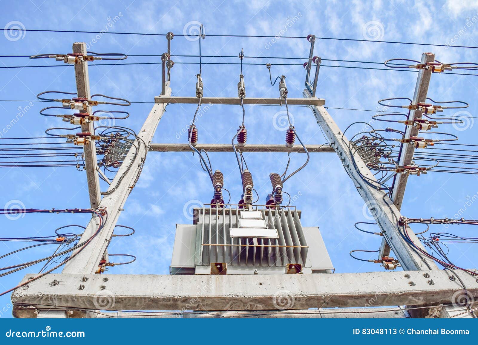High power trasformer stock image. Image of electrical - 83048113