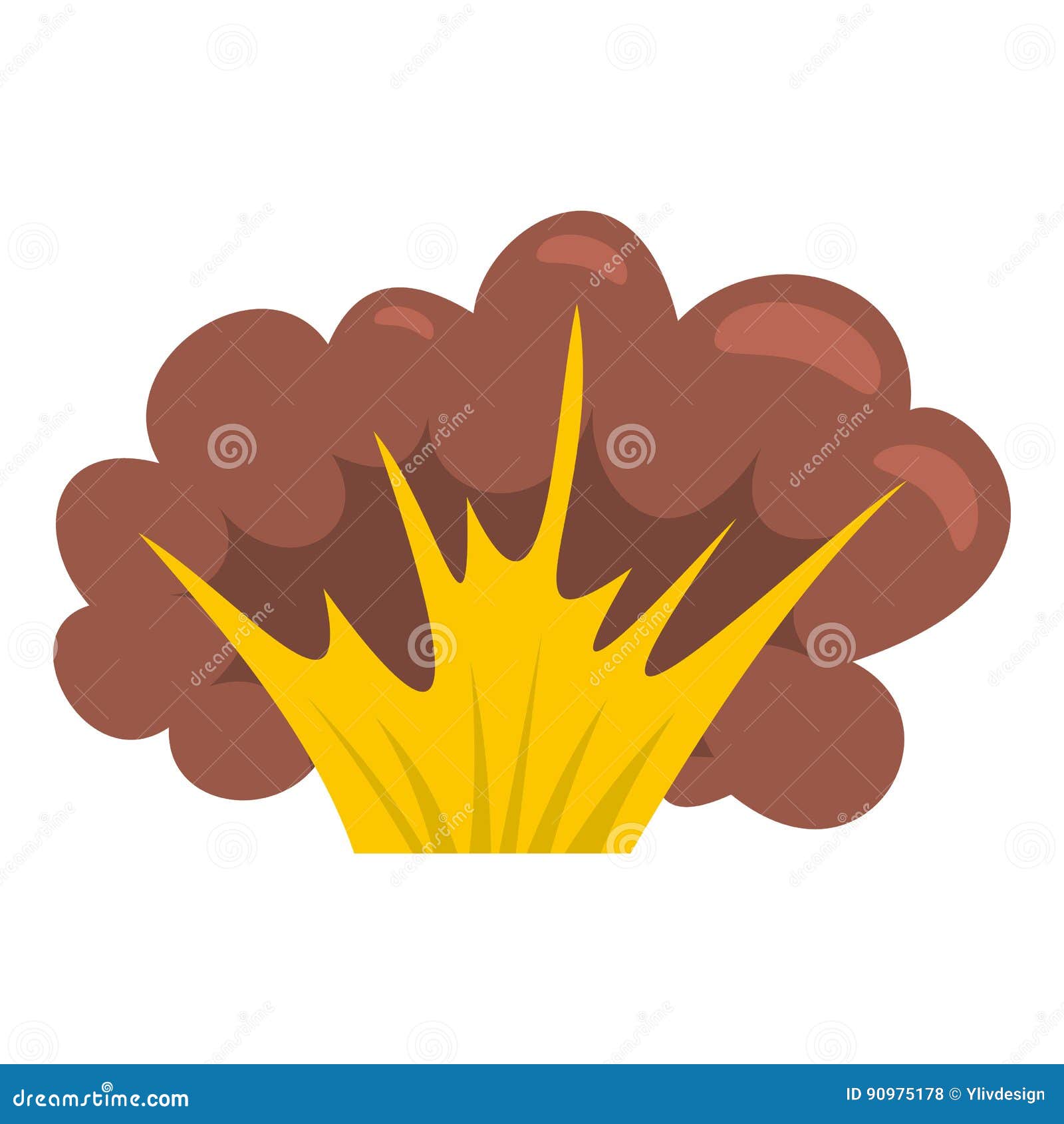 High Powered Explosion Icon Isolated Stock Vector - Illustration of ...