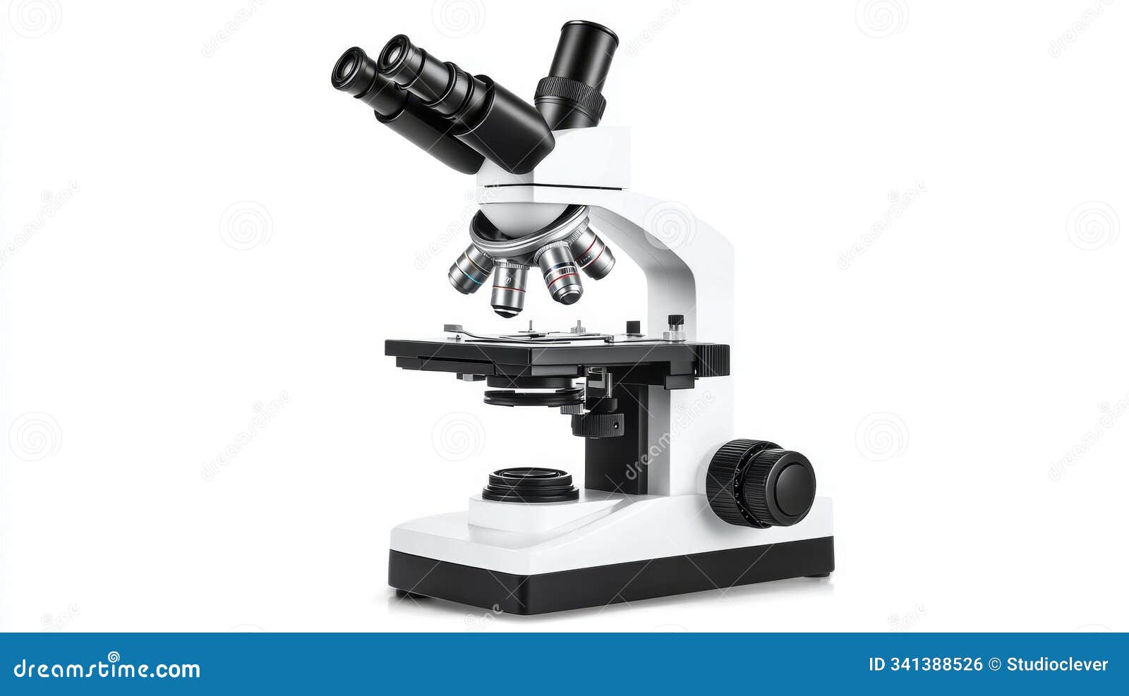 Objective Lenses Of A Microscope, Light Microscope Stage And Lenses ...