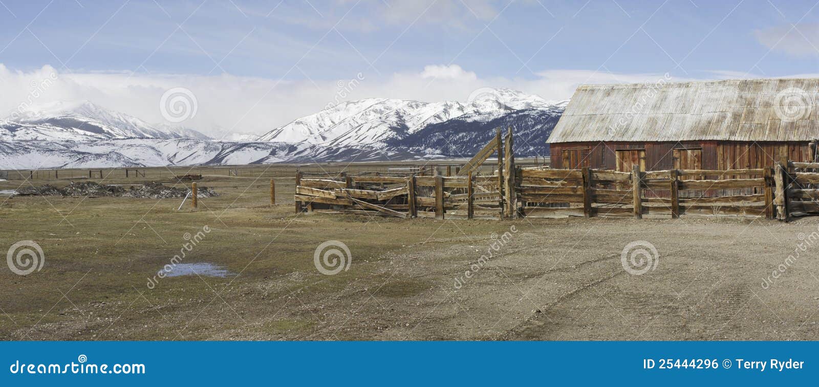 High Prairie Cattle Ranch stock photo. Image of corrugated - 25444296