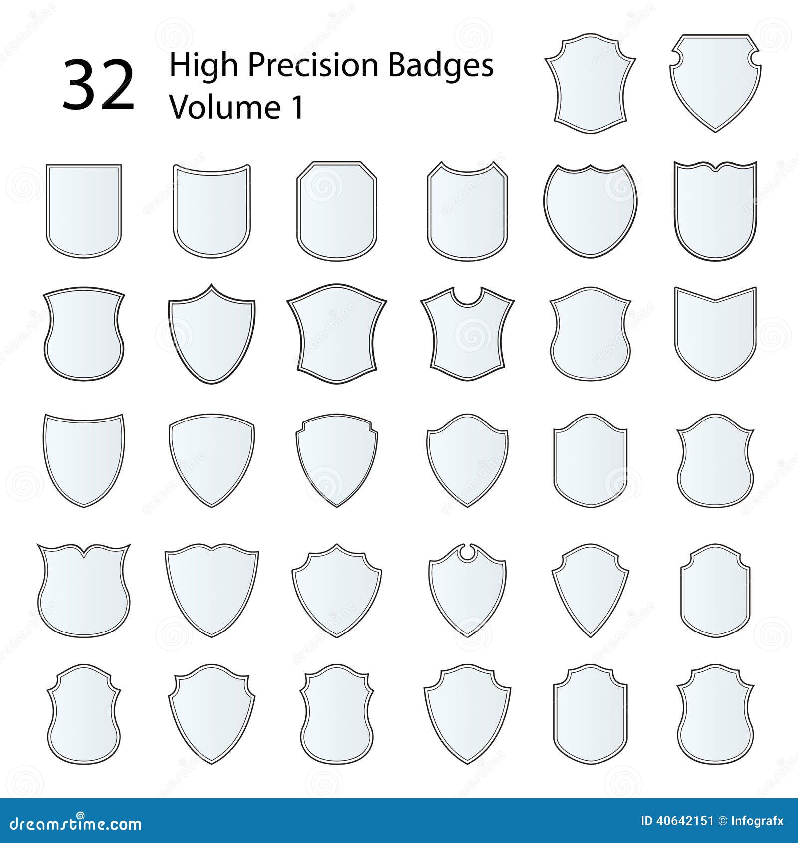 High Precision Badges Set stock vector. Illustration of copyspace ...