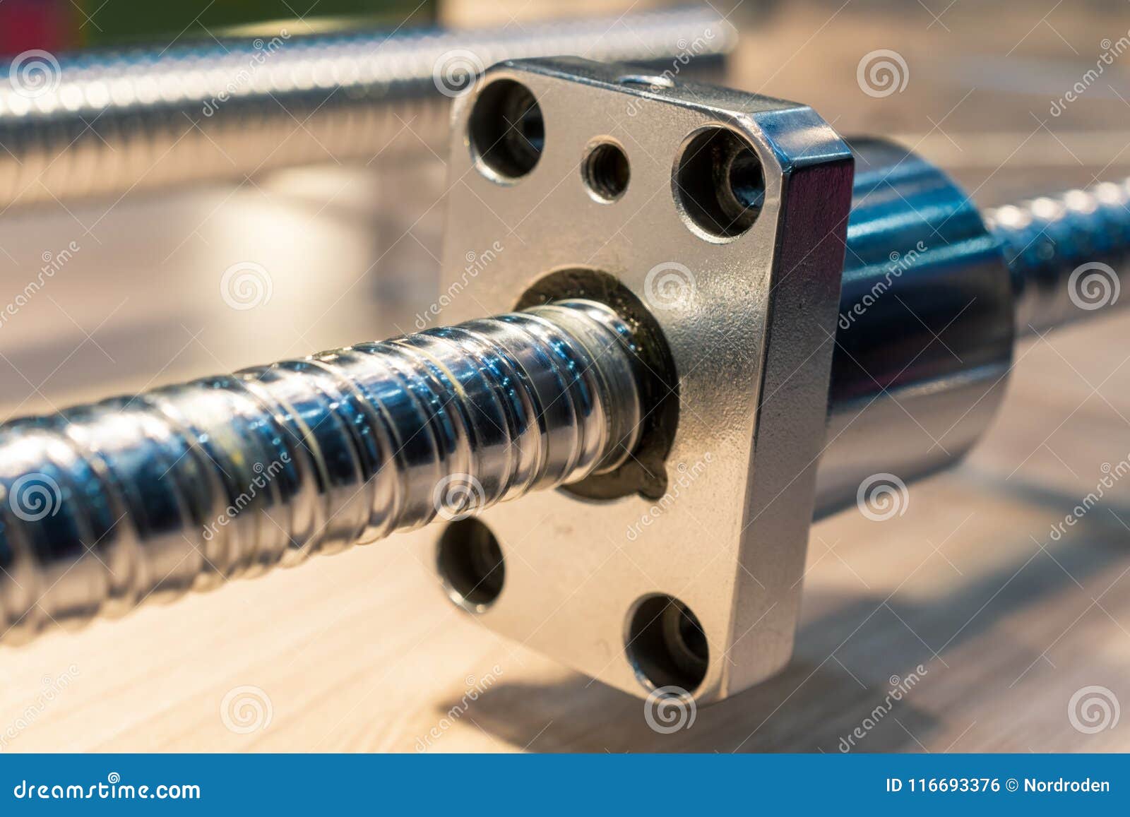 High Precision Ball-screw Linear Actuator for CNC Machine. Stock Photo ... High Precision Ball-screw Linear Actuator for CNC Machine. Stock Photo ...