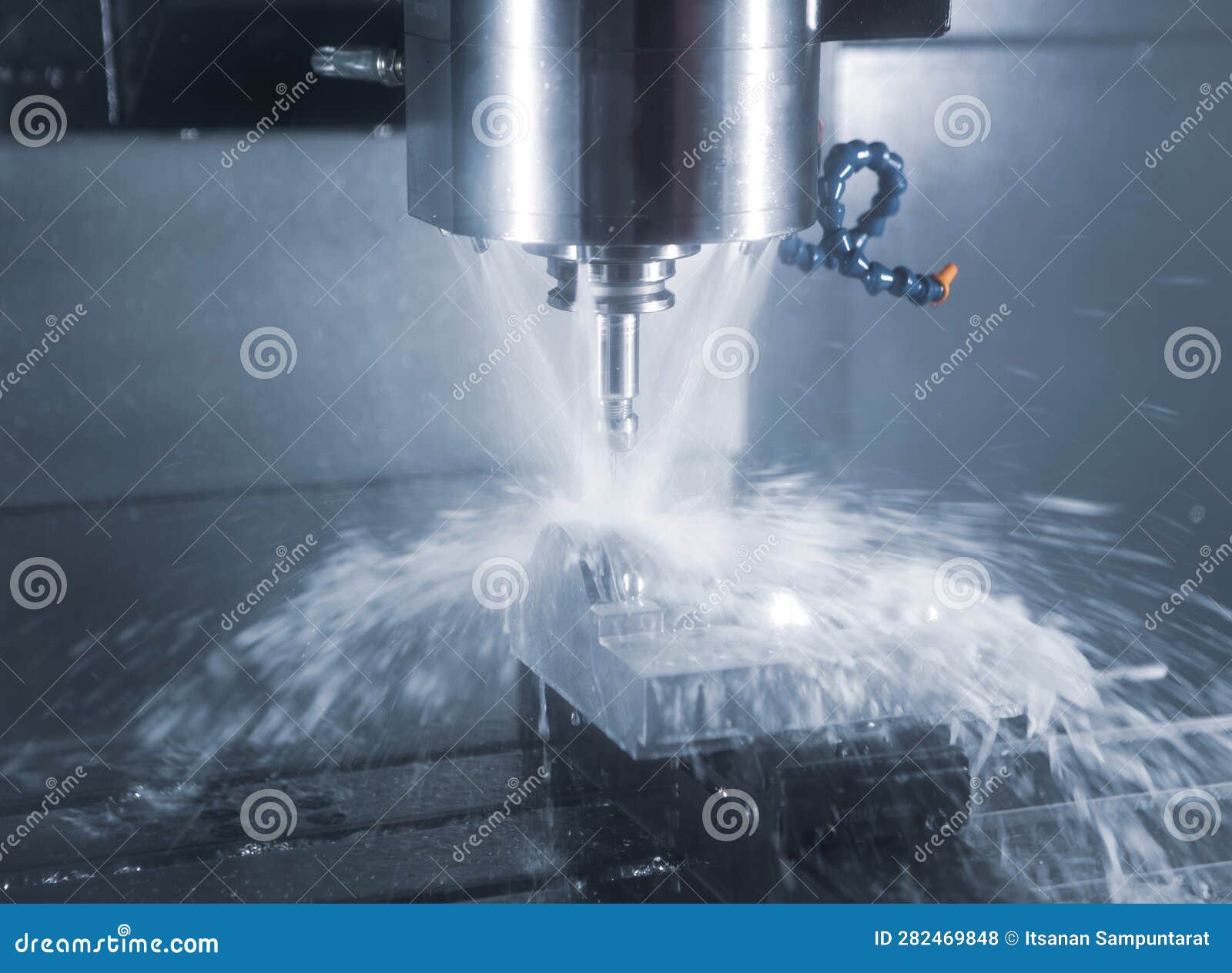 High Precision CNC Milling Machine Stock Photo - Image of machine ...