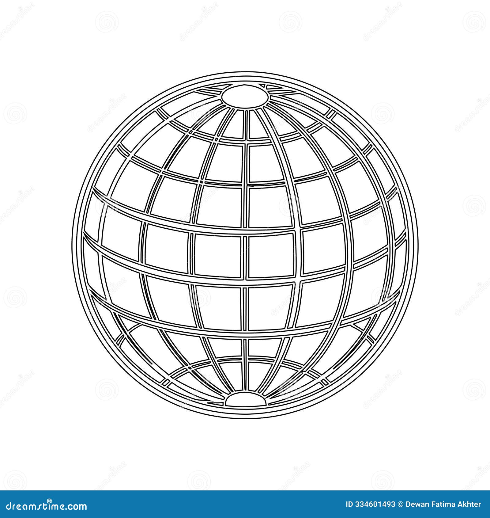 High-Precision Globe Vector for Accurate Geographic Mapping. Stock ...