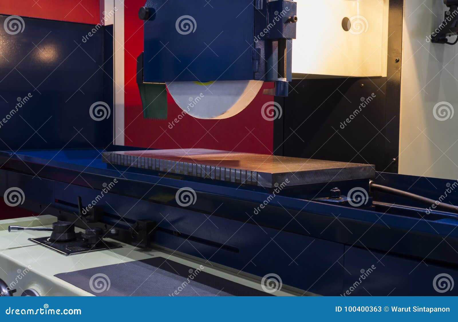 High Precision Horizontal Grinding CNC Machine Stock Image - Image of ...