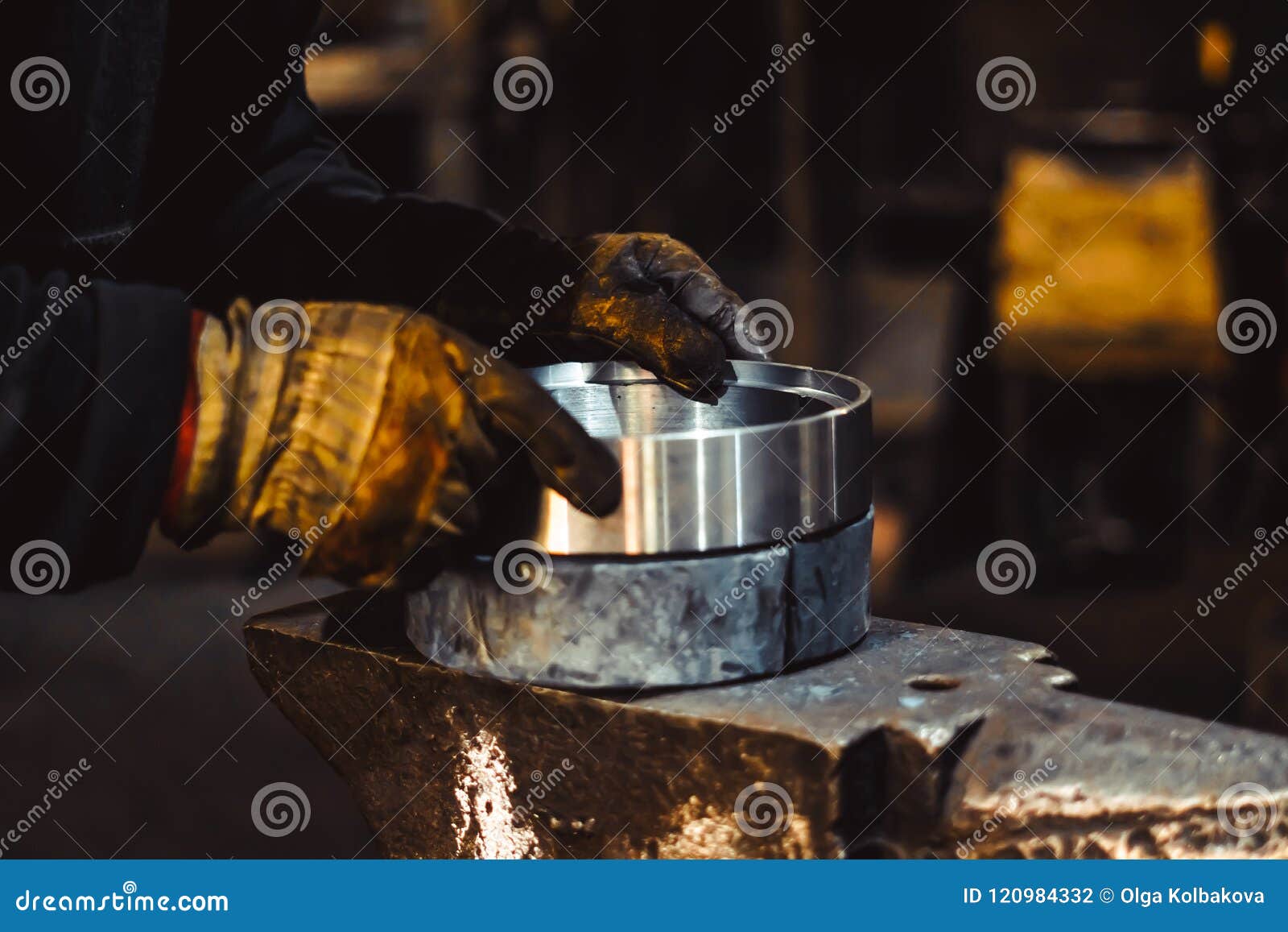 Forged Product at the Forge Stock Photo - Image of alloy, accuracy ...