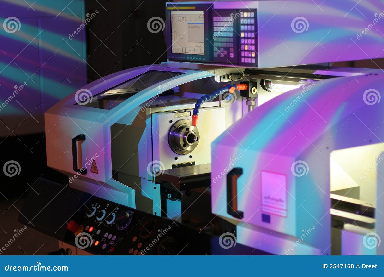 High precision lathe stock photo. Image of control, plant - 2547160