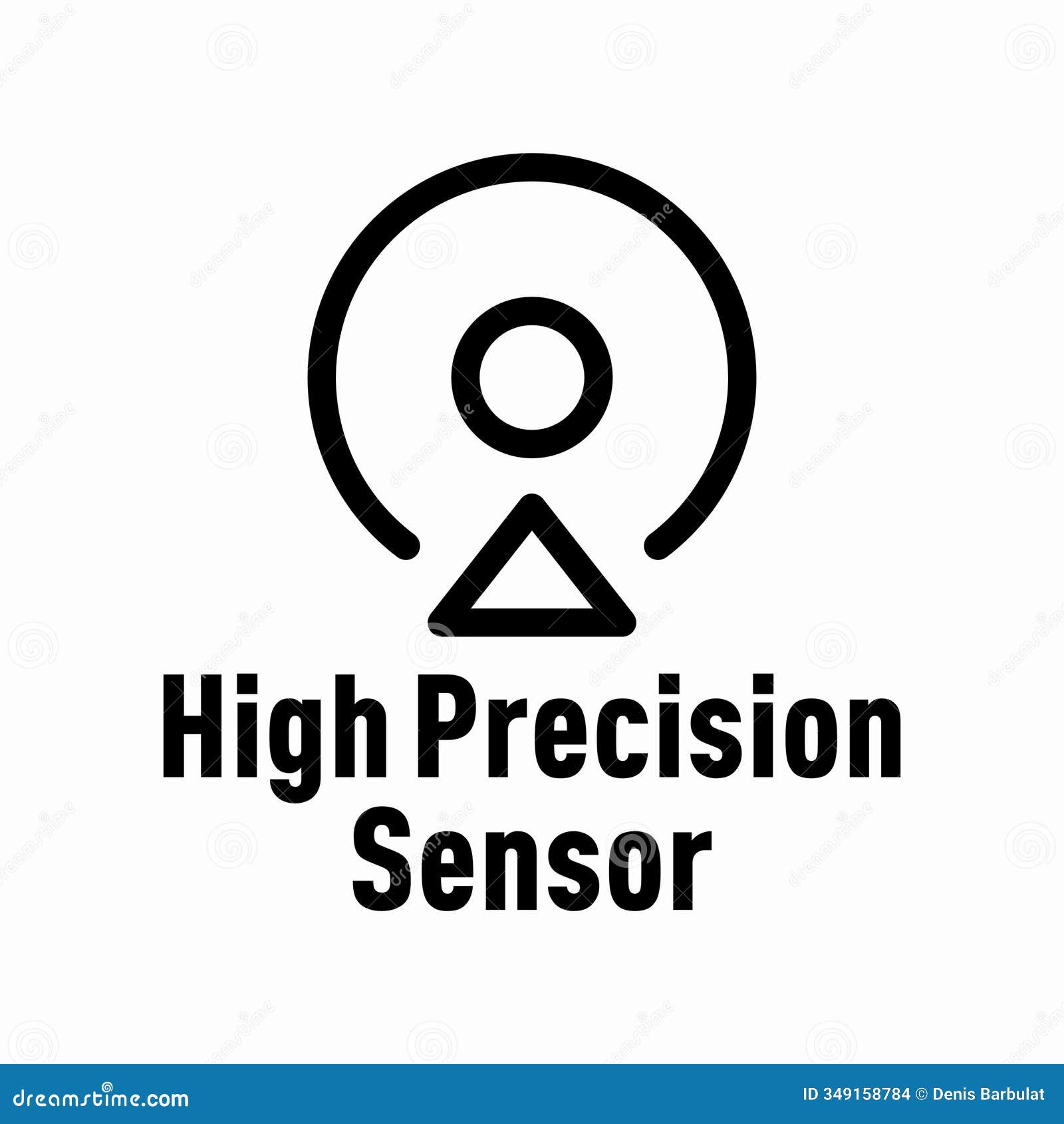 High Precision Sensor Vector Information Sign Stock Vector ...
