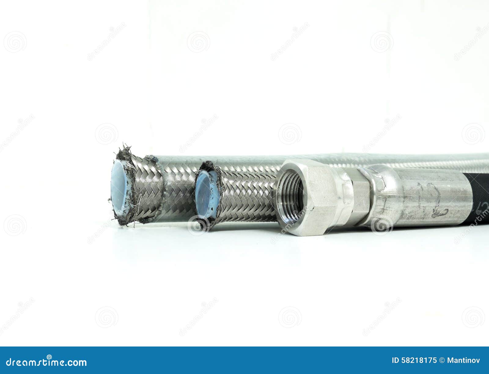 High Pressure Compressed Air Tube Stock Image - Image of metal ...