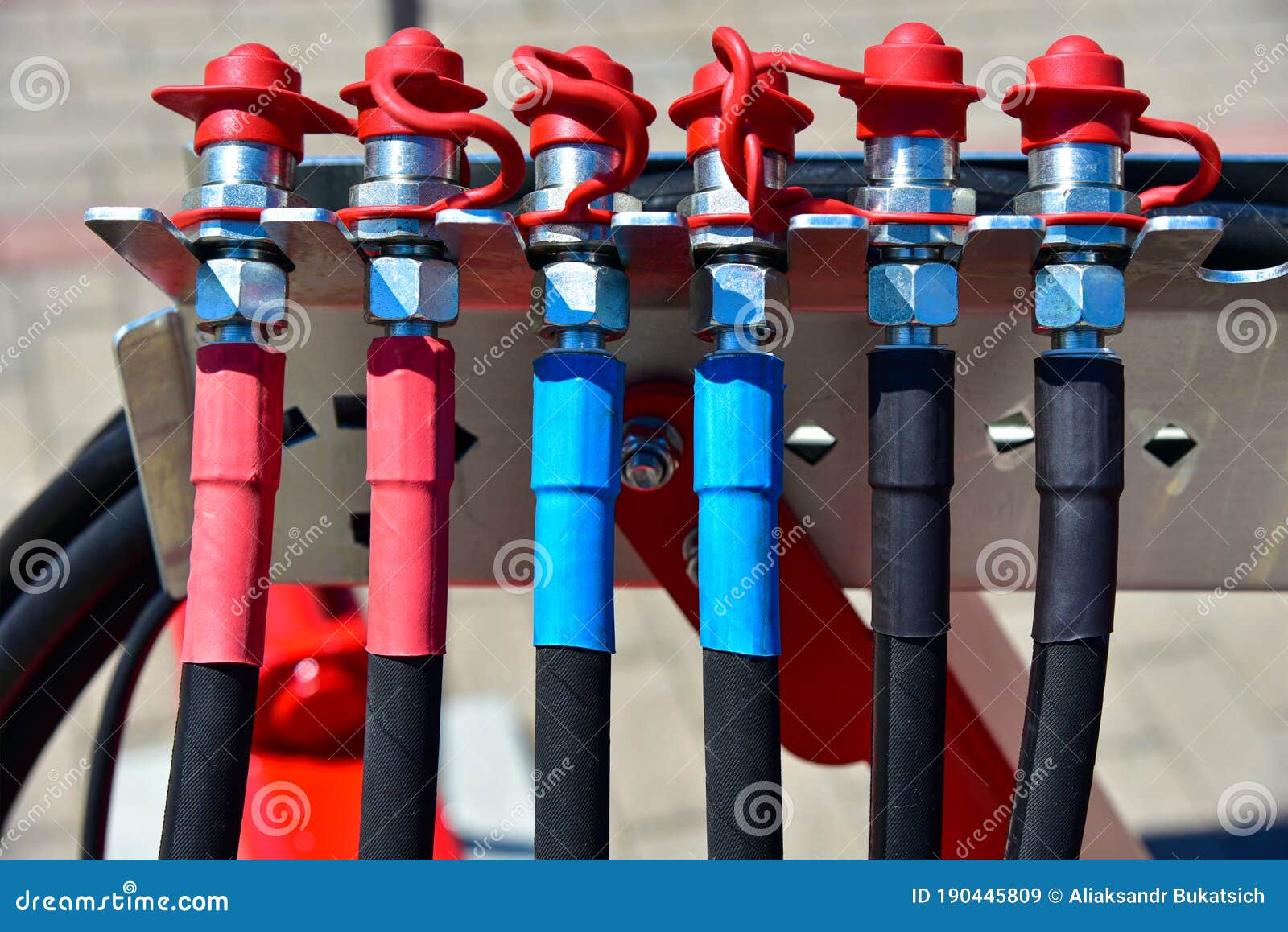 High Pressure Compressor Hoses for Machinery Stock Image - Image of ...