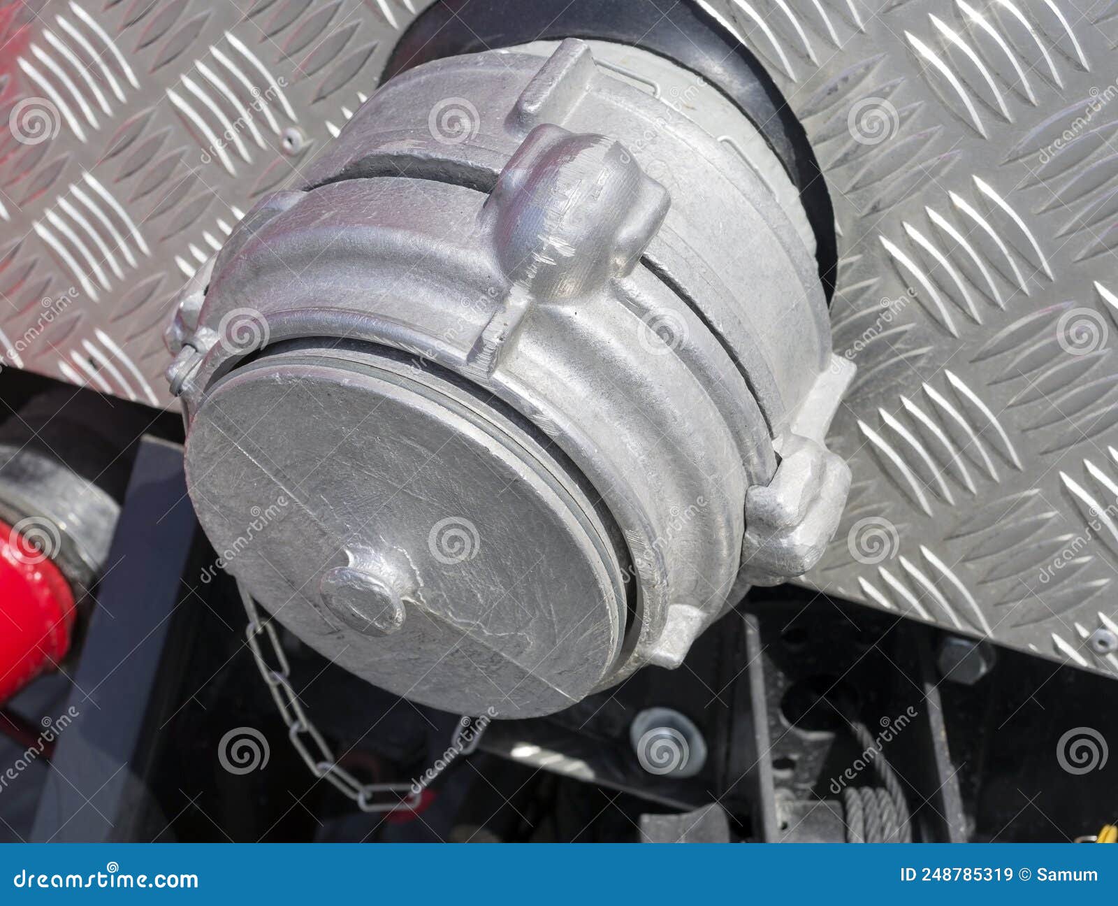 High pressure fire hydrant stock image. Image of fire - 248785319