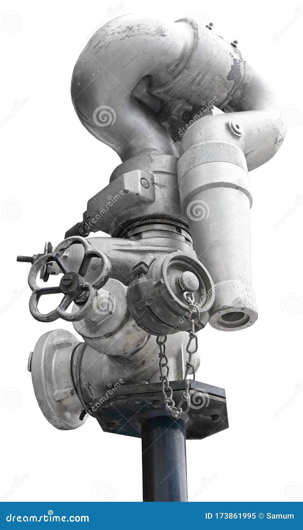 High Pressure Fire Hydrant with Quick Connecting Locks Stock Image ...