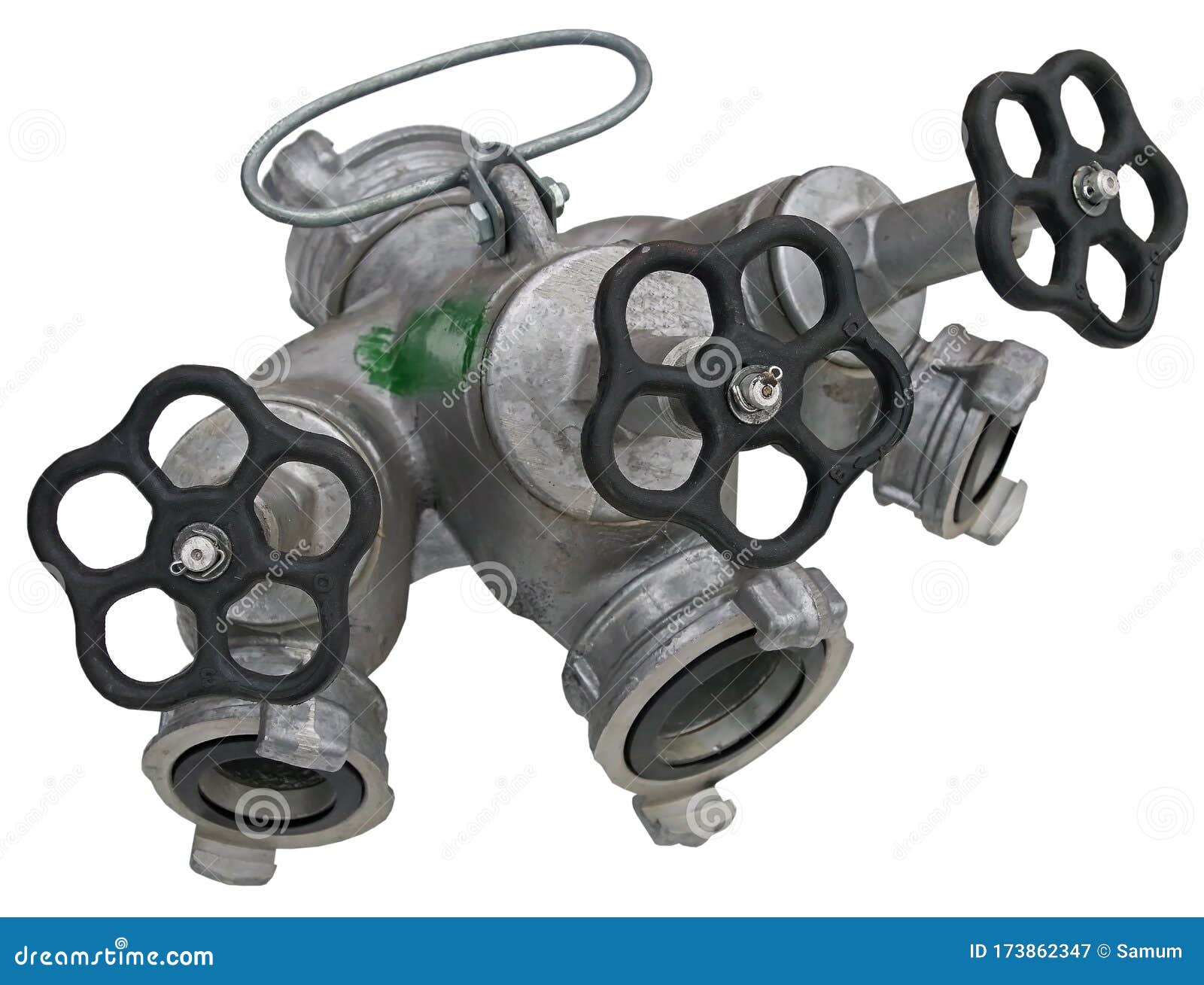 High Pressure Fire Hydrant with Quick Connecting Locks Stock Image ...