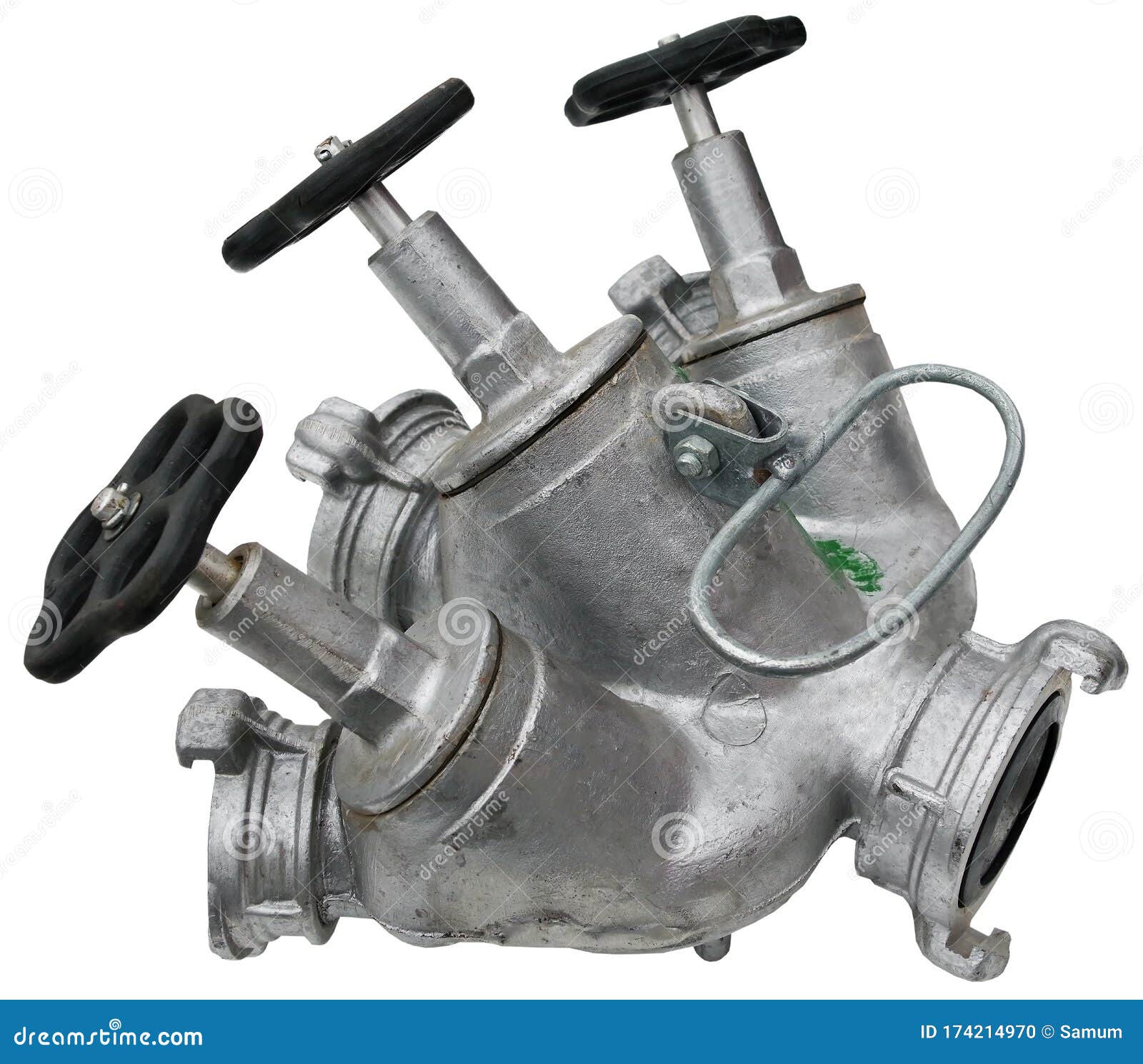 High Pressure Fire Hydrant with Quick Connecting Locks Stock Photo ...