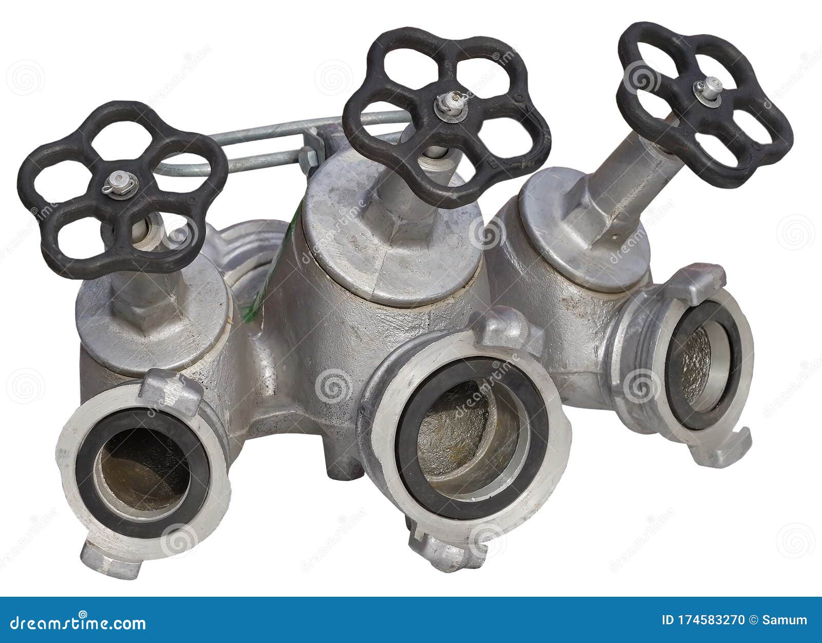 High Pressure Fire Hydrant with Quick Connecting Locks Stock Photo ...