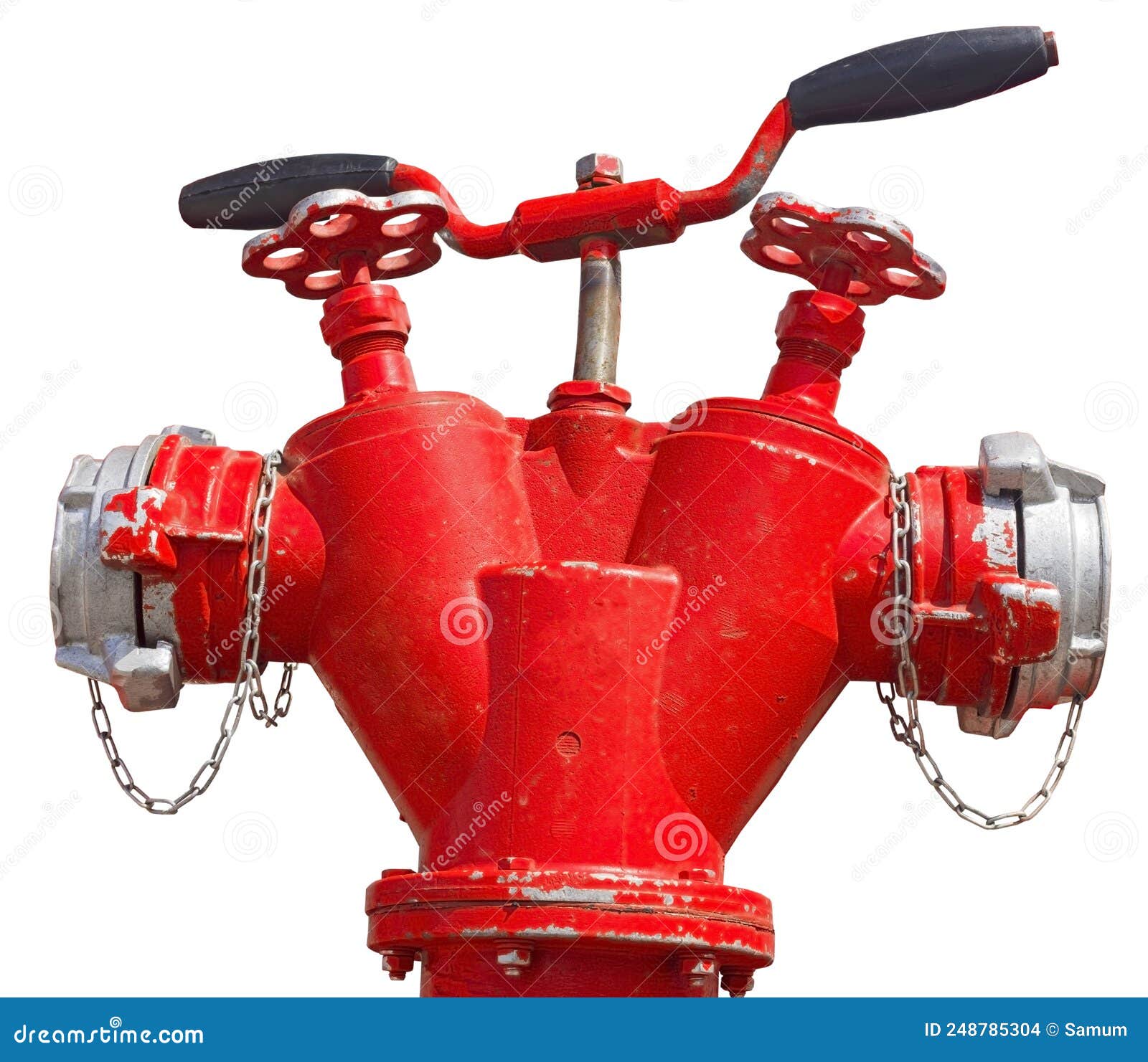 High Pressure Fire Hydrant with Quick Connecting Locks Stock Photo ...