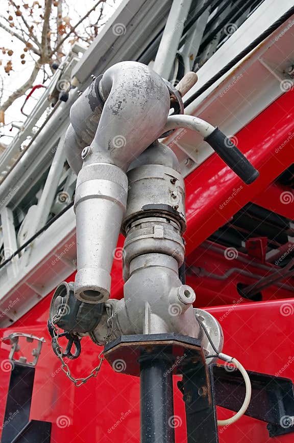High Pressure Fire Hydrant with Quick Connecting Locks Stock Image ...