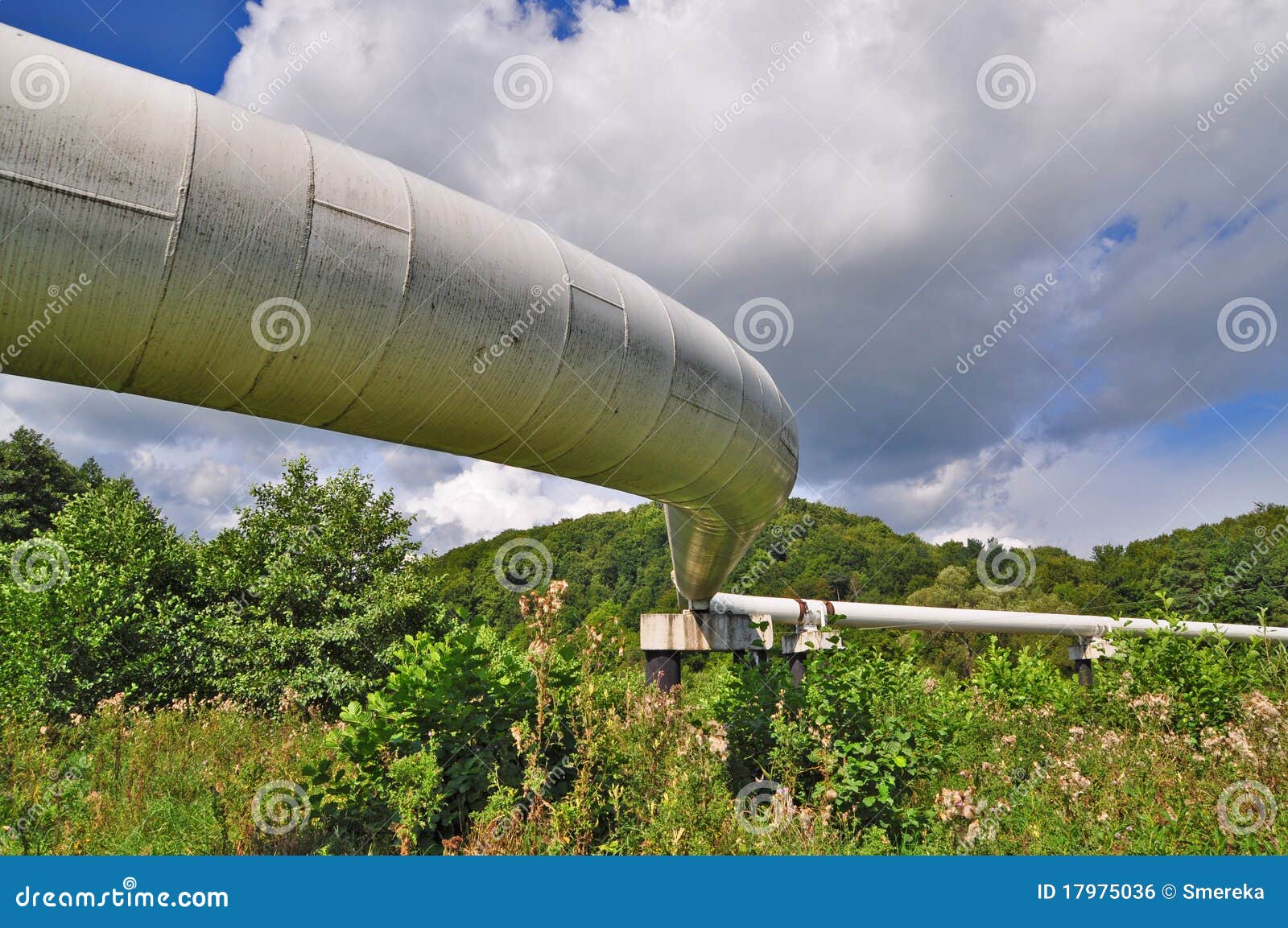 The high pressure pipeline stock photo. Image of transportation - 17975036