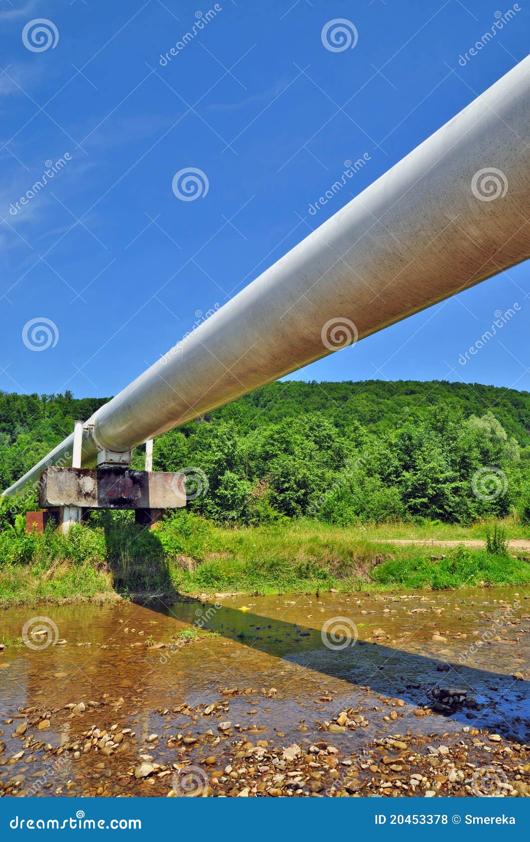 The high pressure pipeline stock photo. Image of metal - 20453378