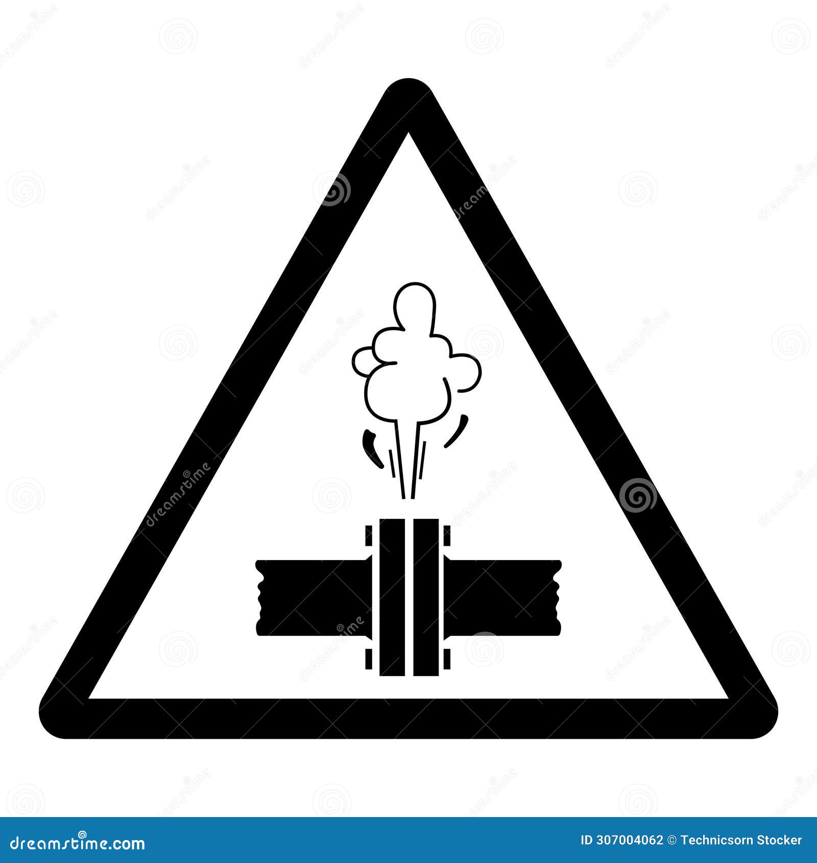 High Pressure Steam Symbol Sign, Vector Illustration, Isolate on White ...