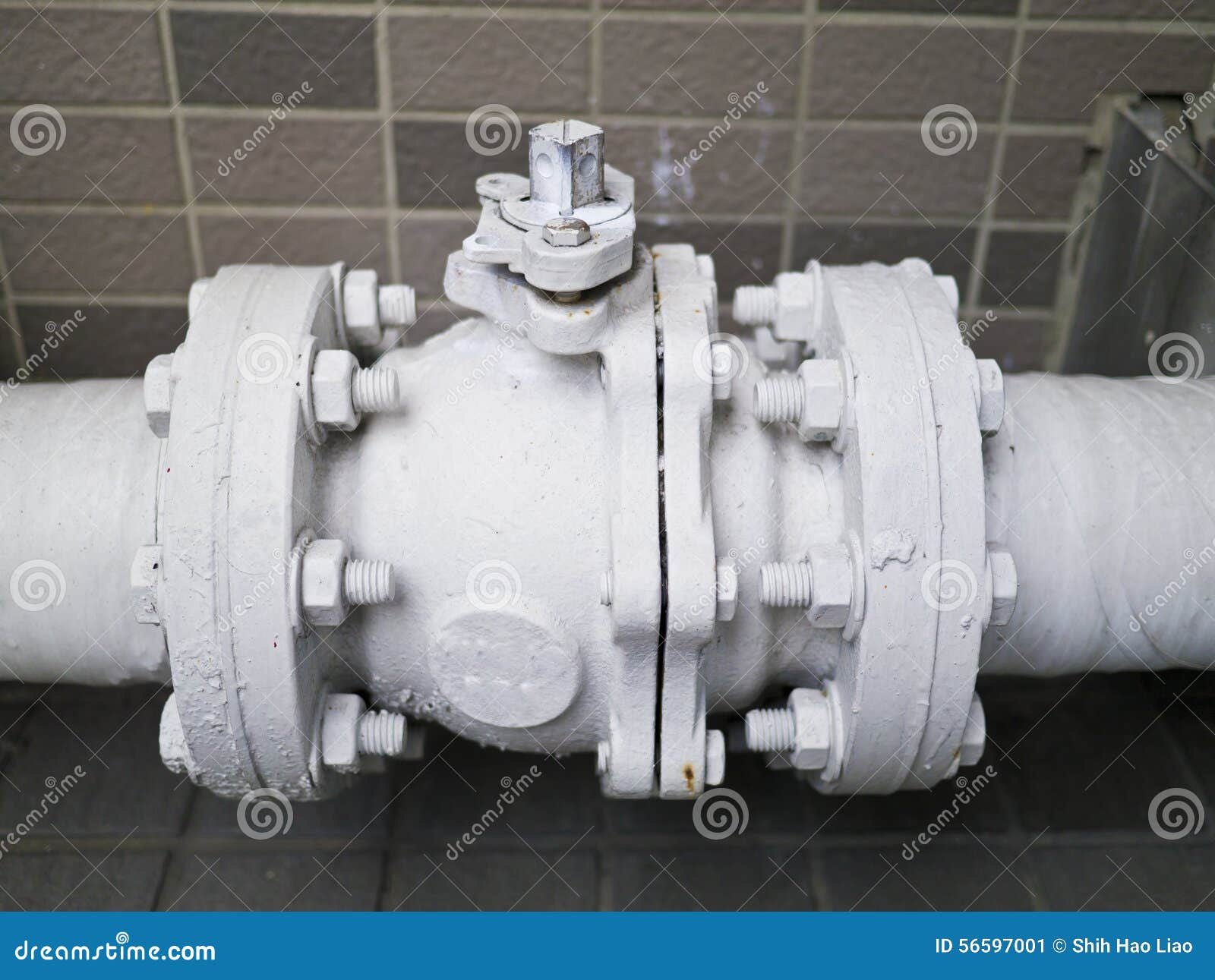 High Pressure Steel Pipe Connection Stock Image - Image of technology ...