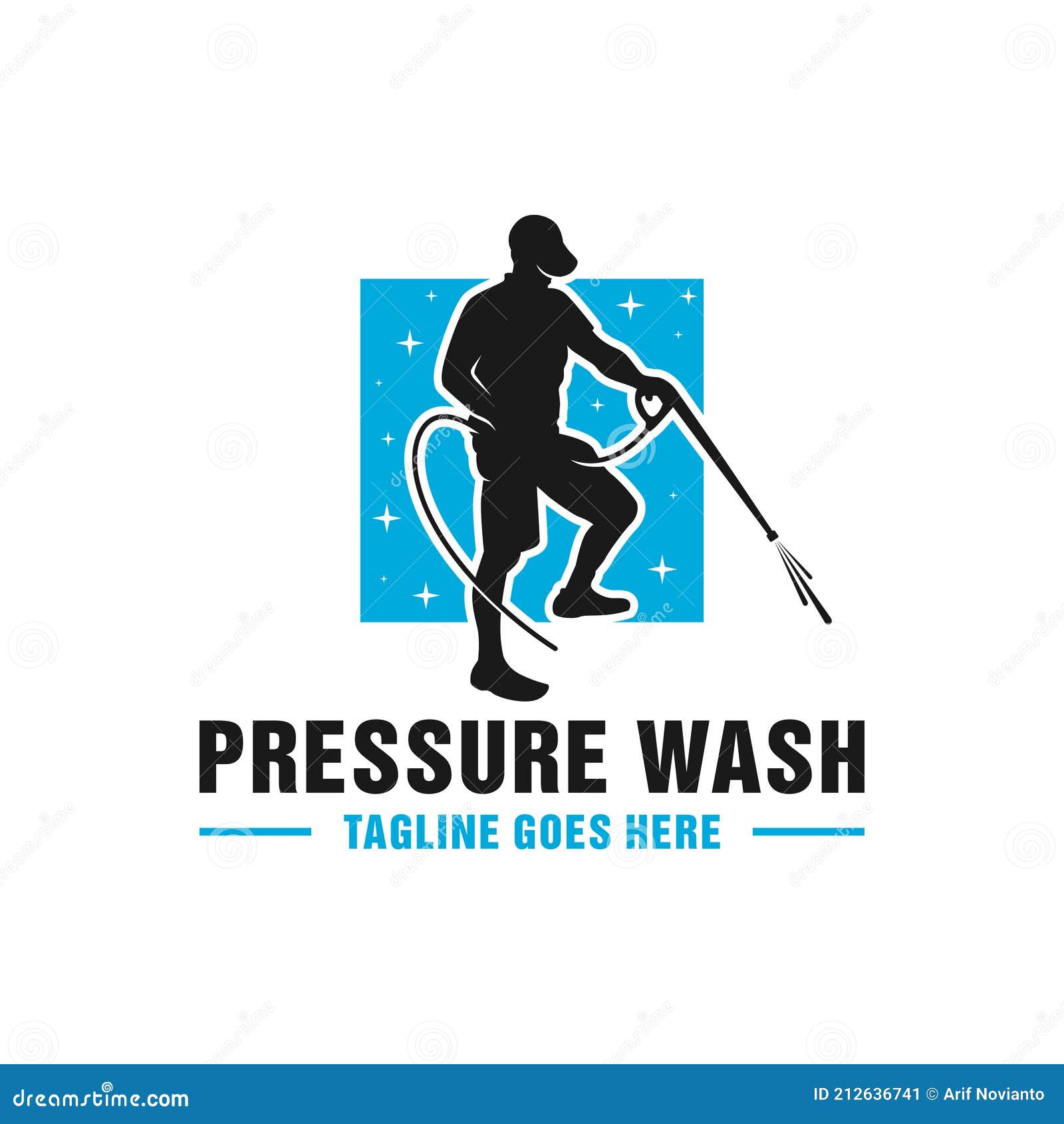 High Pressure Washing Pipe Logo Stock Vector - Illustration of gauge ...