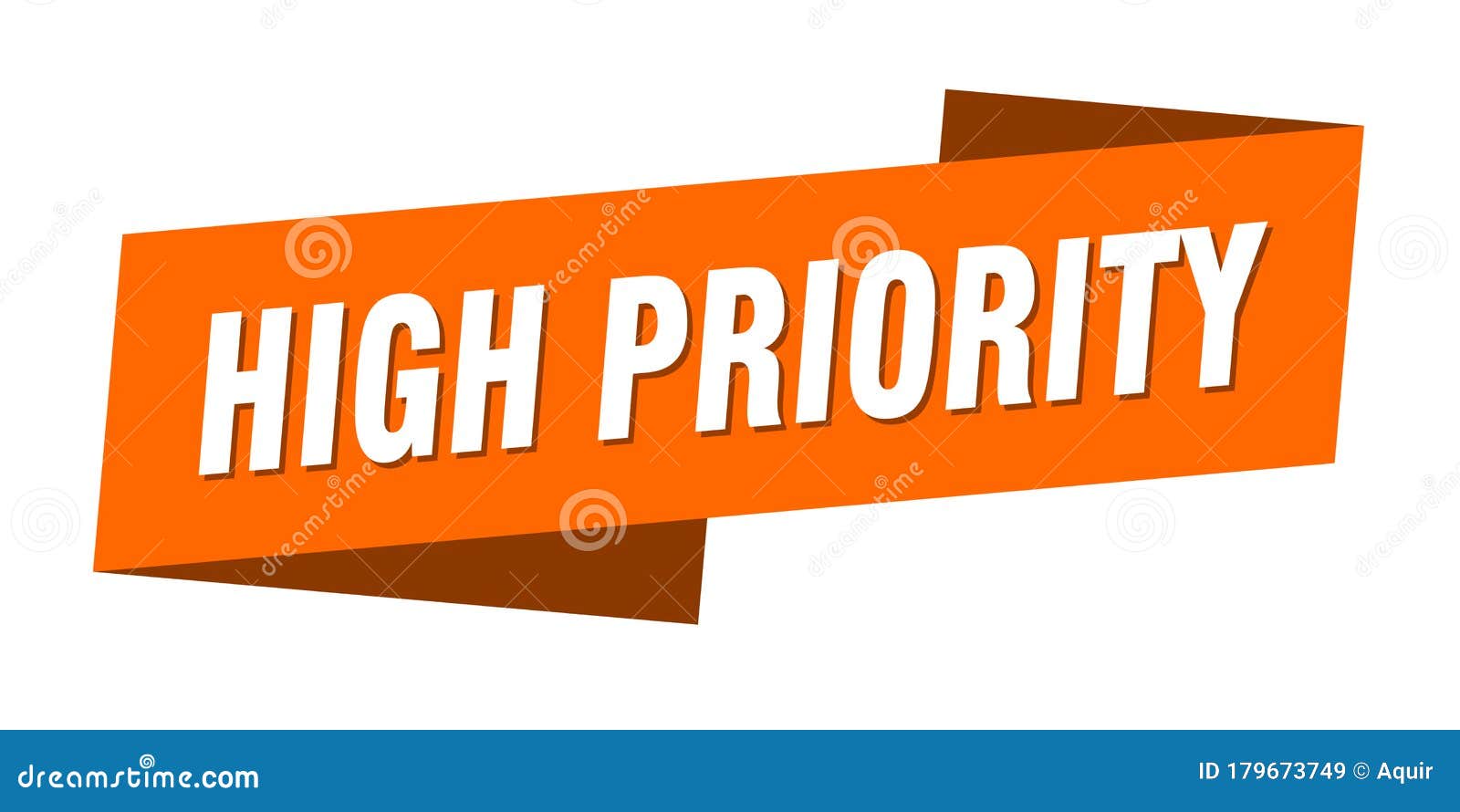 High Priority Banner Template. High Priority Ribbon Label Stock Vector ...