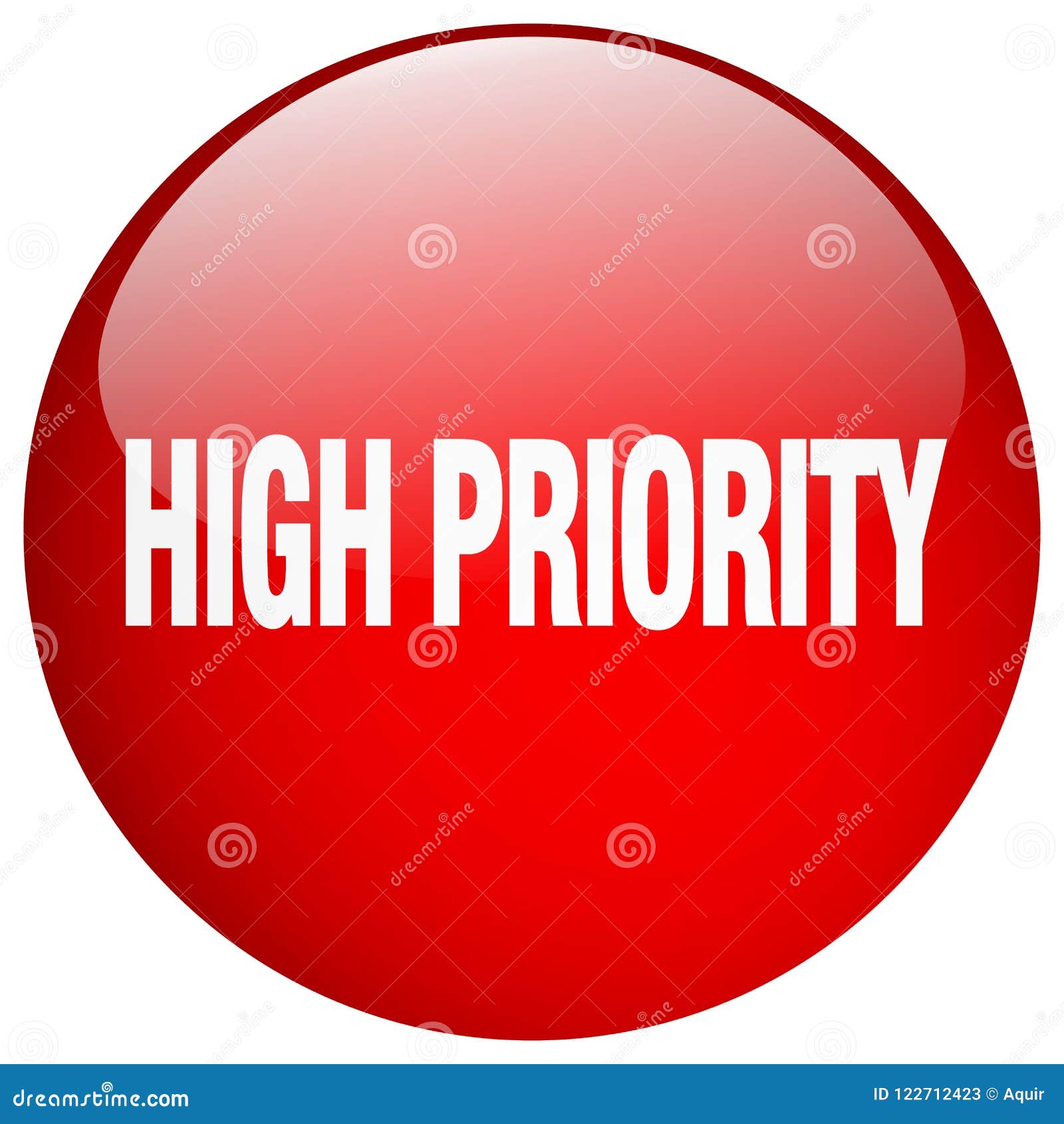 High priority button stock vector. Illustration of note - 122712423