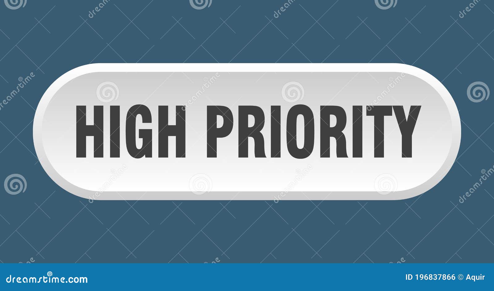 High priority button stock vector. Illustration of template - 196837866