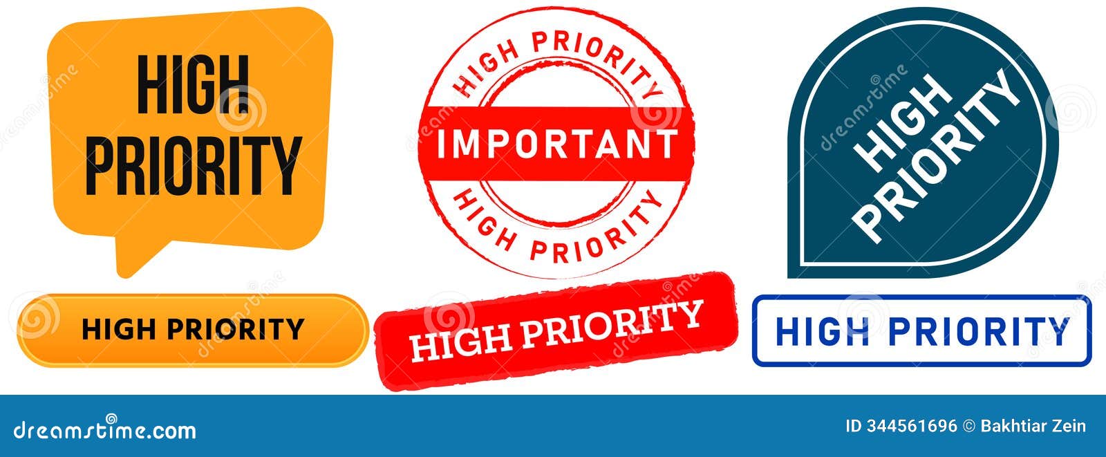 High Priority First Main VIP Important Client Document Work Data Stamp ...