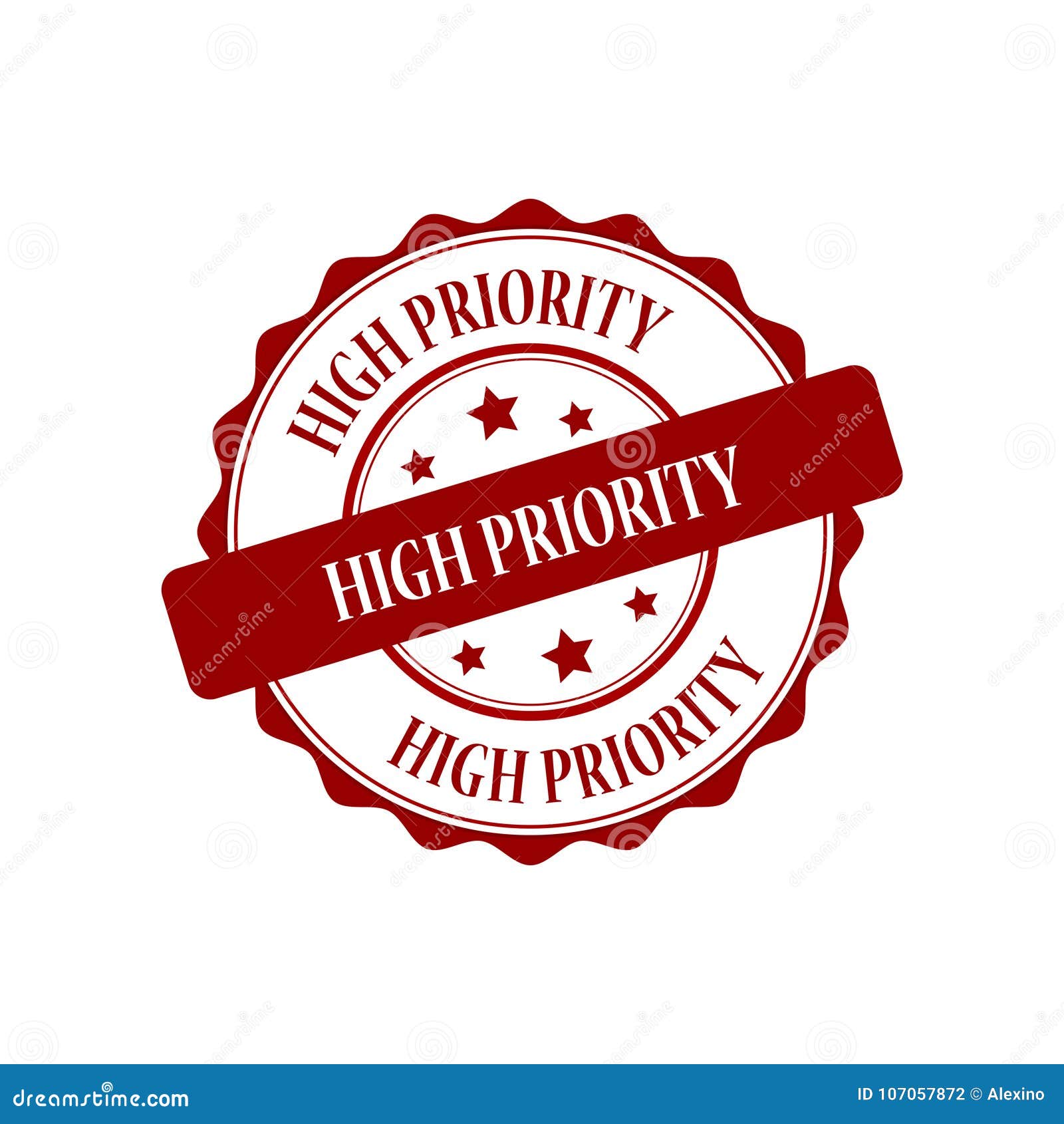 High Priority Stamp Illustration Stock Vector - Illustration of label ...