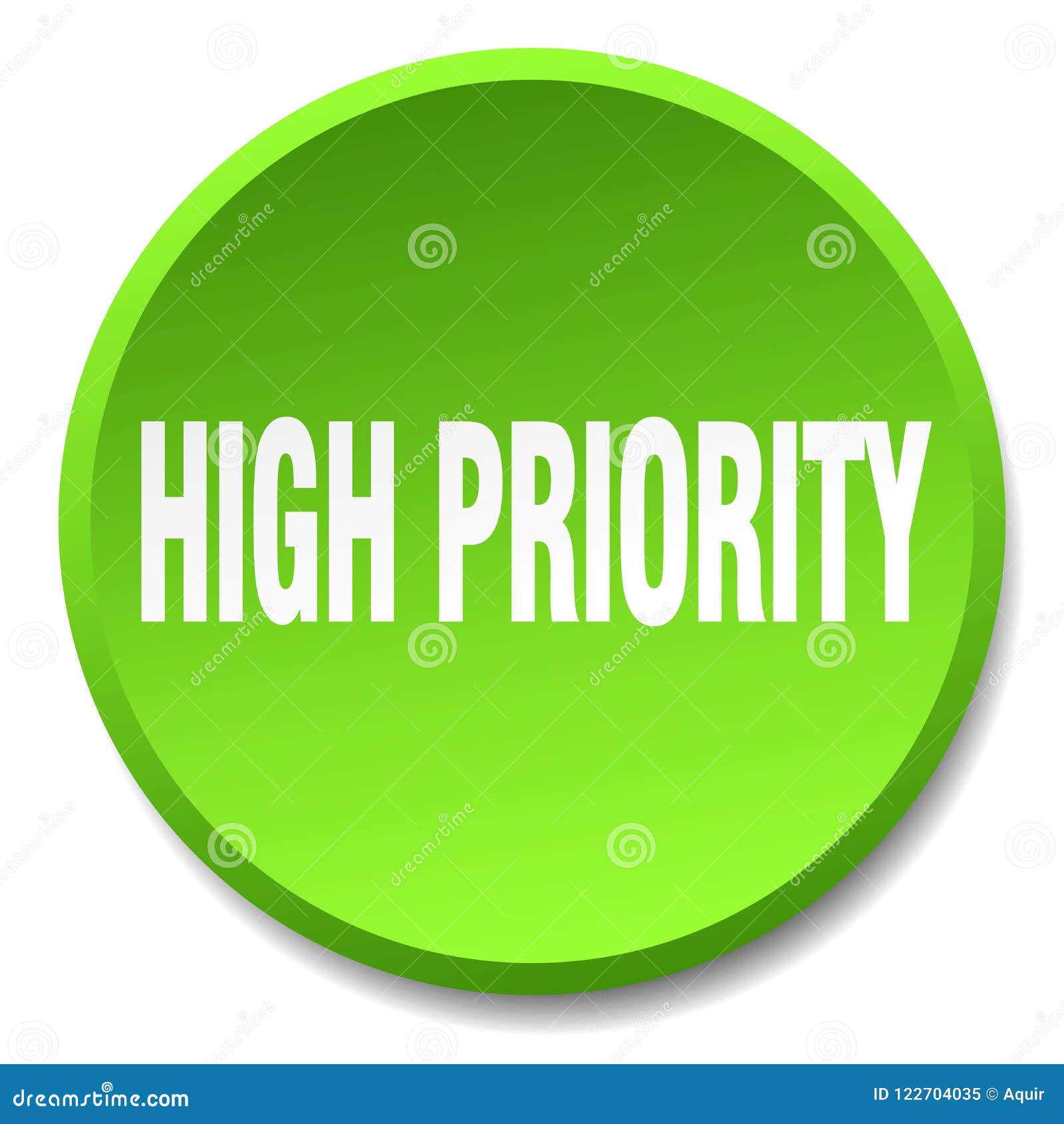 High priority button stock vector. Illustration of design - 122704035
