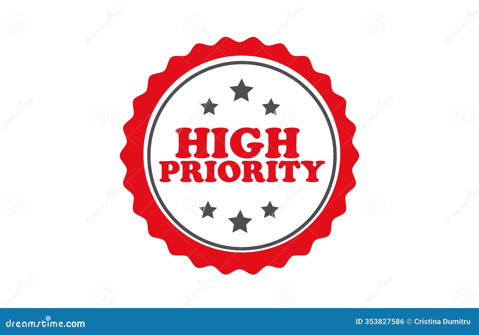 High Priority Stamp. Logo Design. Stock Vector - Illustration of banner ...