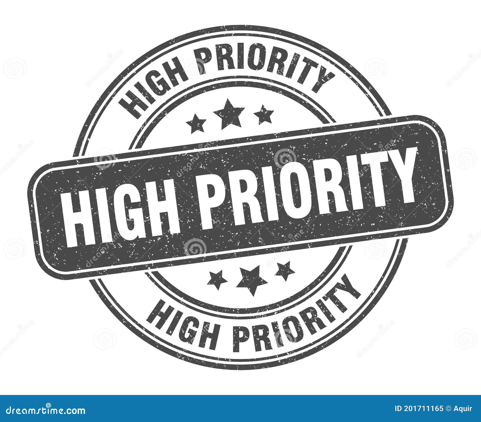 High Priority Stamp. High Priority Round Grunge Sign Stock Vector ...