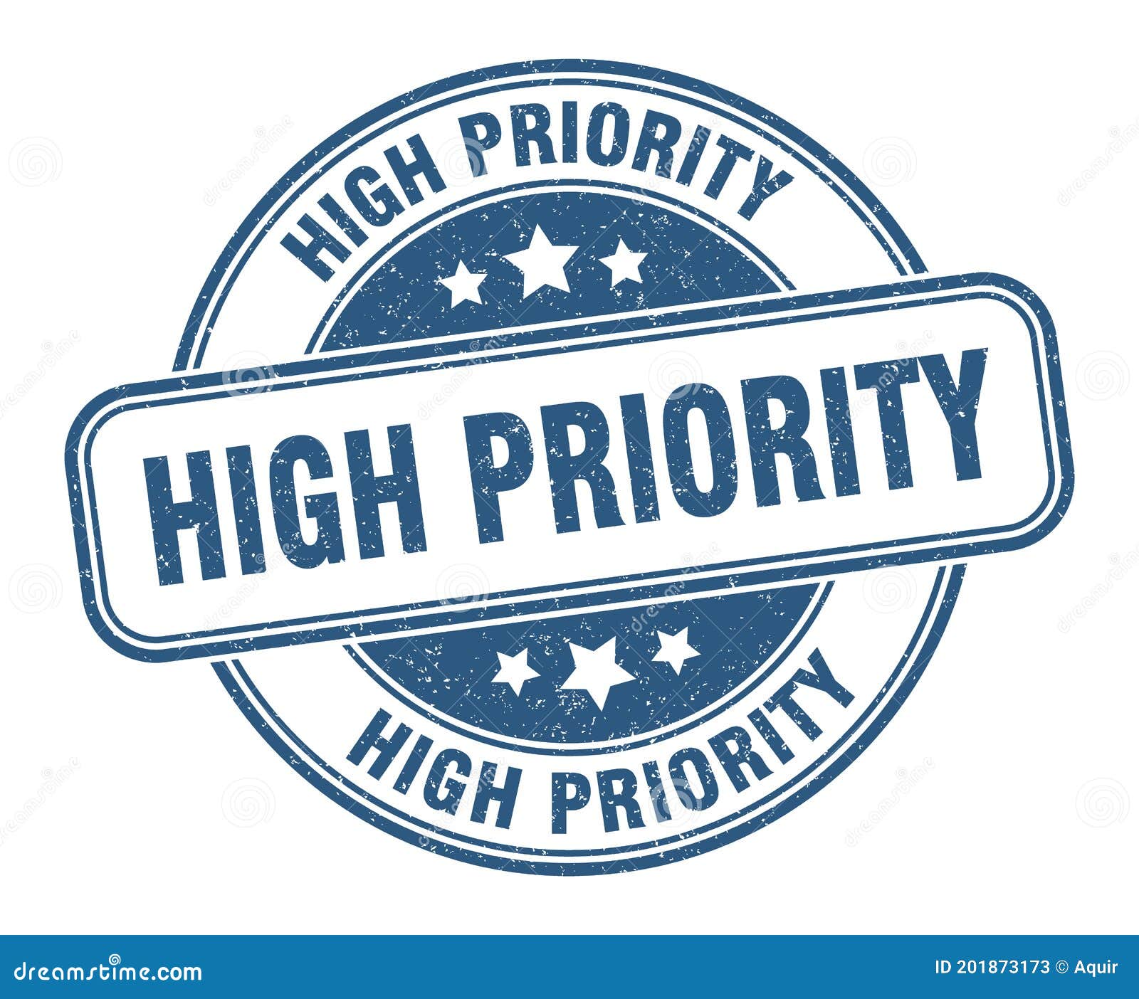 High Priority Stamp. High Priority Round Grunge Sign Stock Vector ...