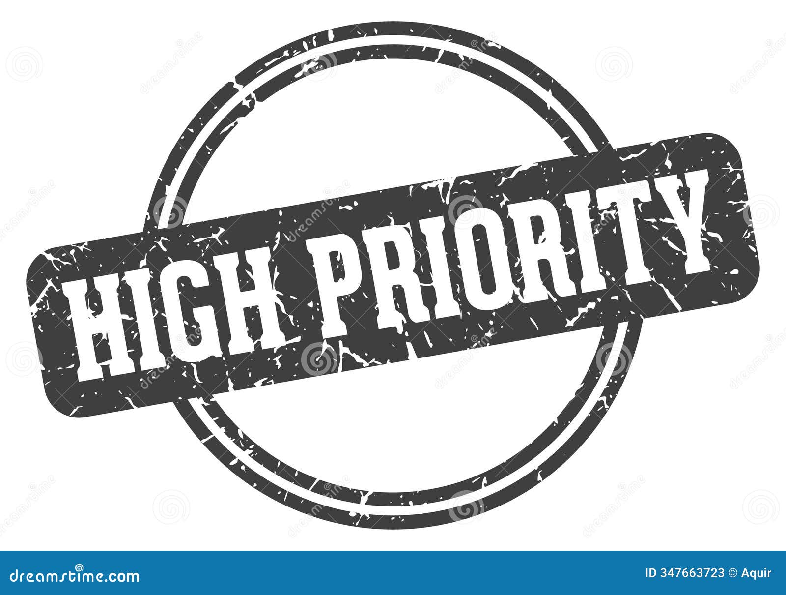 High priority stamp stock vector. Illustration of seal - 347663723