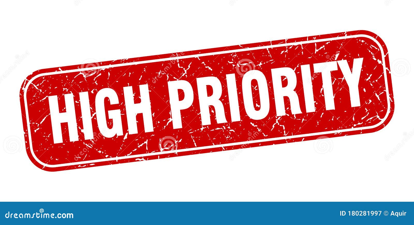 High Priority Stamp. High Priority Square Grungy Isolated Sign Stock ...
