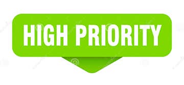High Priority Sticker. High Priority Sign on Transparent Background ...