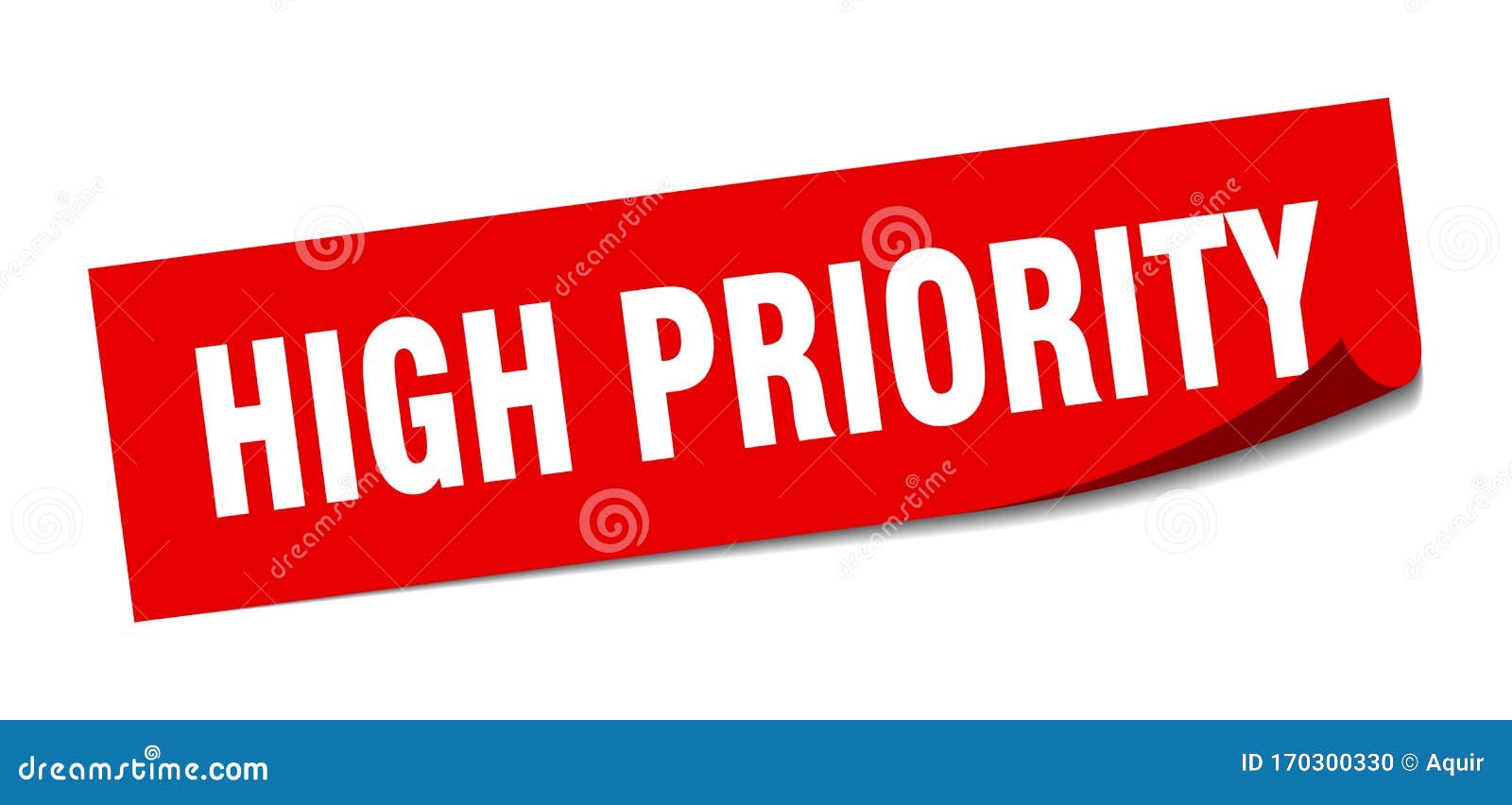 High Priority Sticker. High Priority Square Sign Stock Vector ...