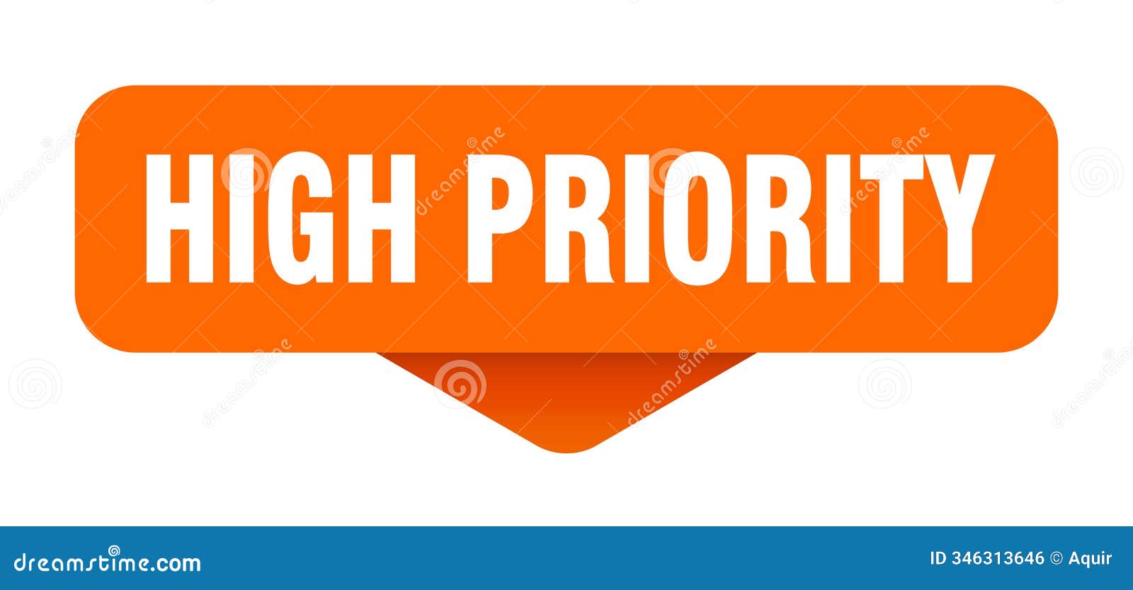High Priority Sticker. High Priority Sign on Transparent Background ...
