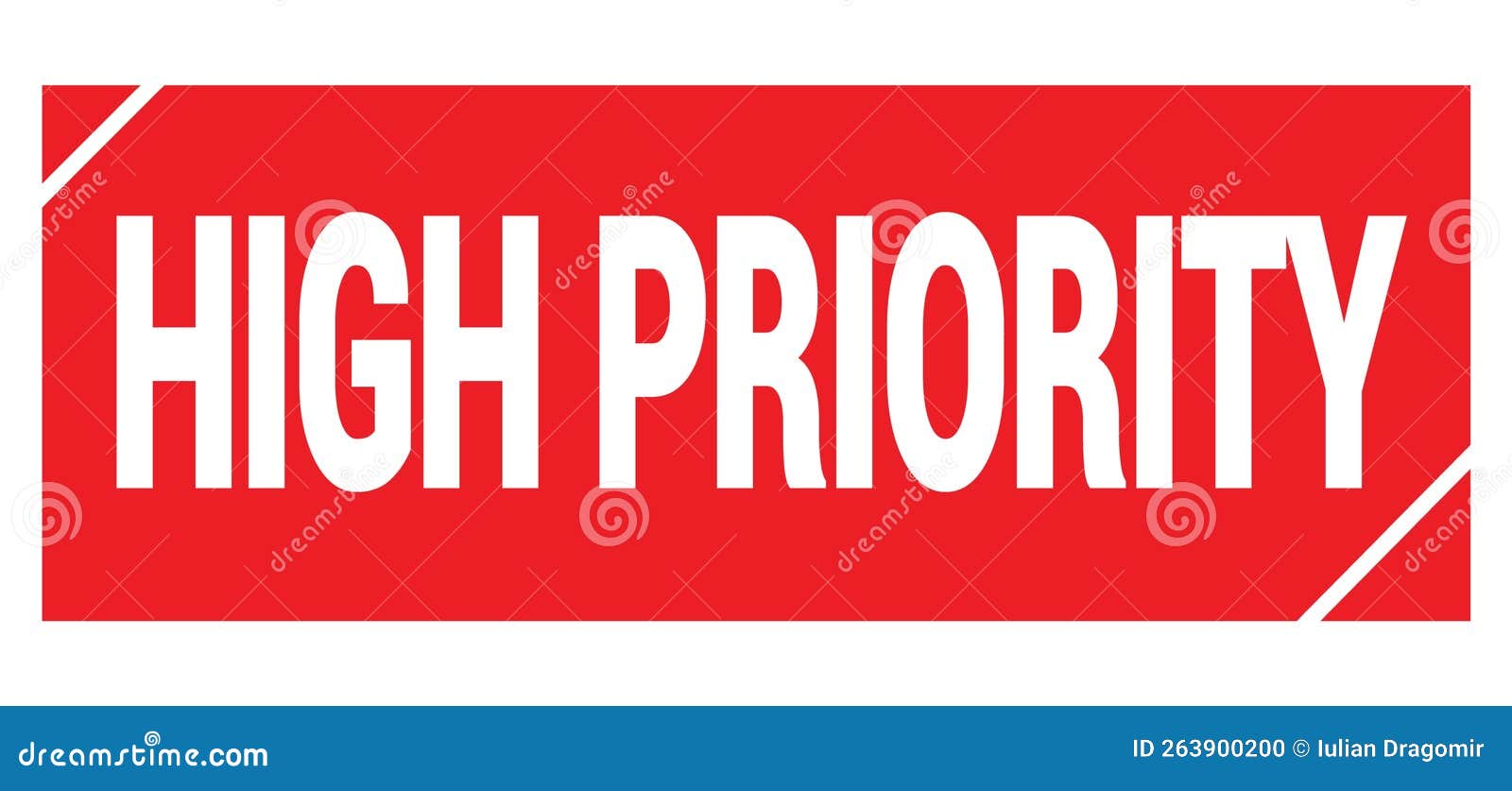 HIGH PRIORITY Text Written on Red Stamp Sign Stock Illustration ...