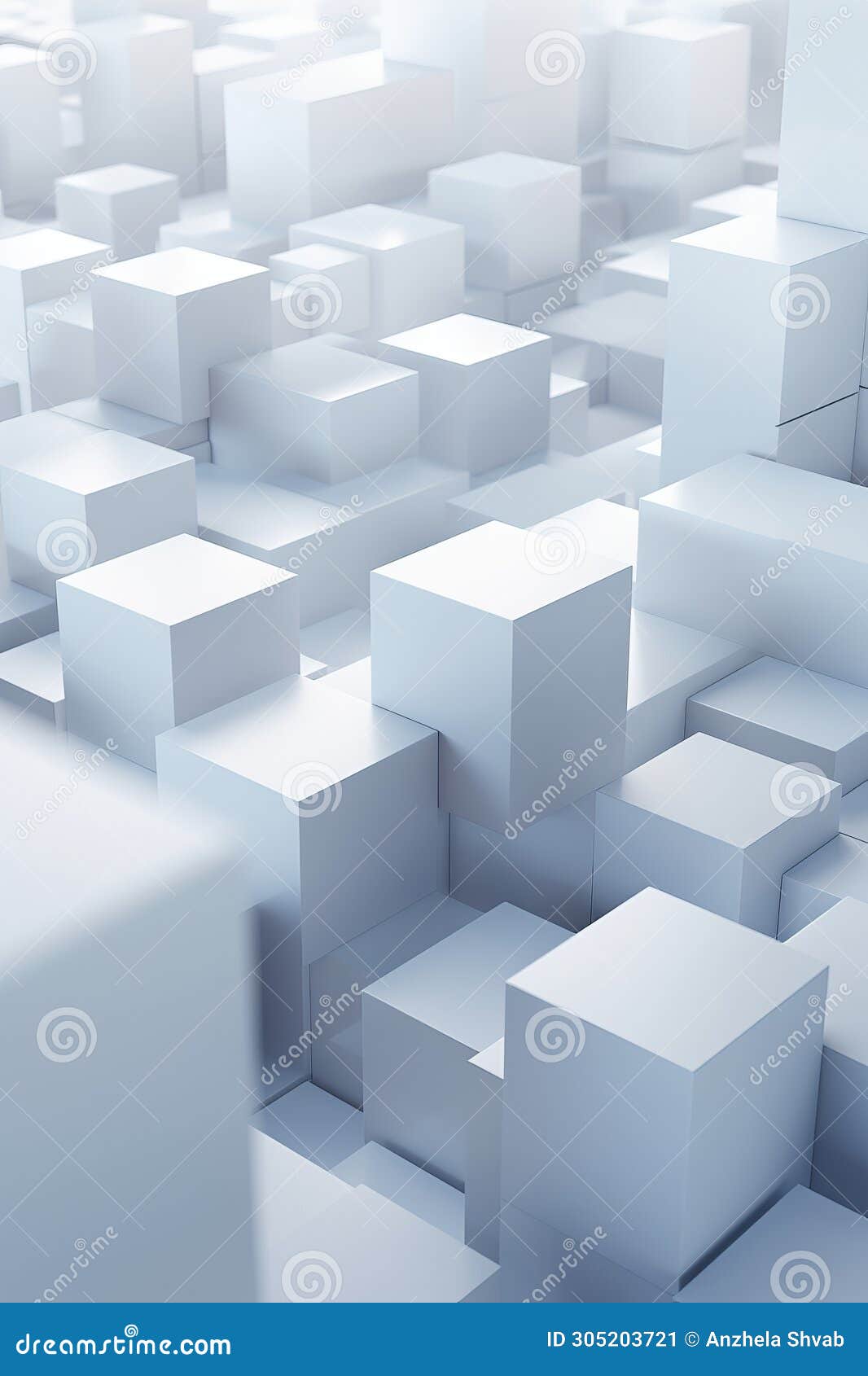 High Quality Abstract Minimalist 3d Grey Cube Background with Geometric ...