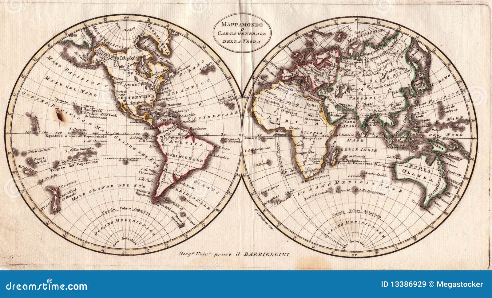 High-quality Antique Map stock illustration. Illustration of projection ...