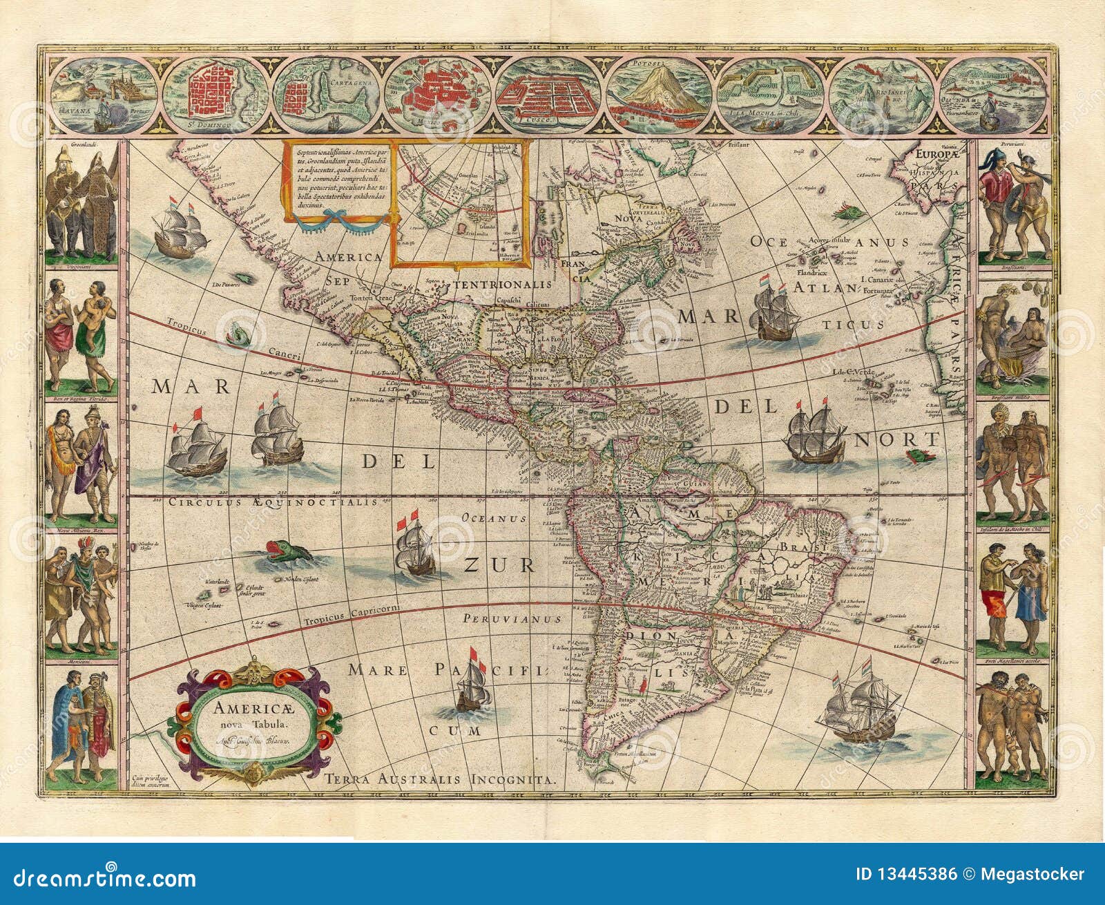 High-Quality Antique Map stock photo. Image of world - 13445386