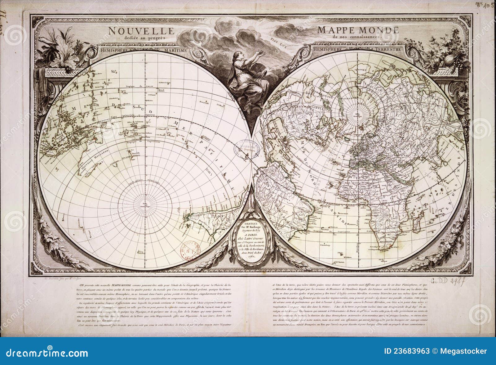 High-Quality Antique Map stock illustration. Illustration of projection ...