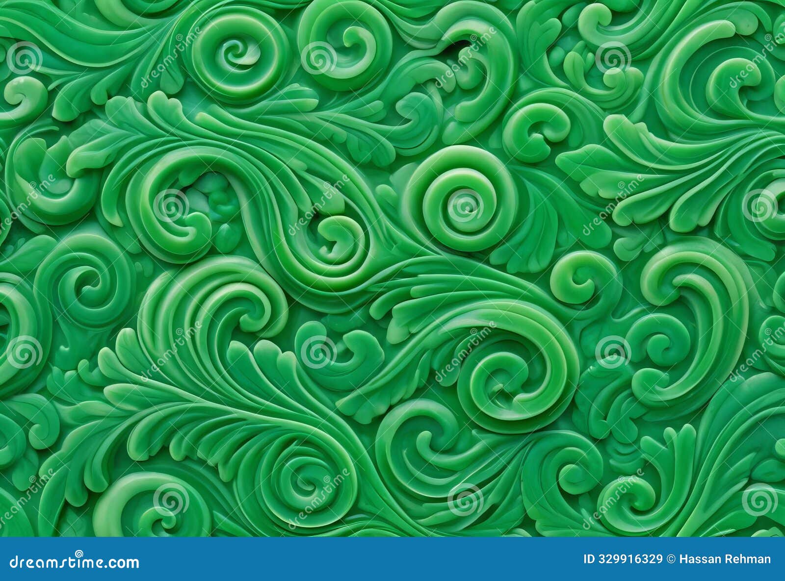 A High Quality Artistic Rendition of an Abstract, Green Jade Background ...