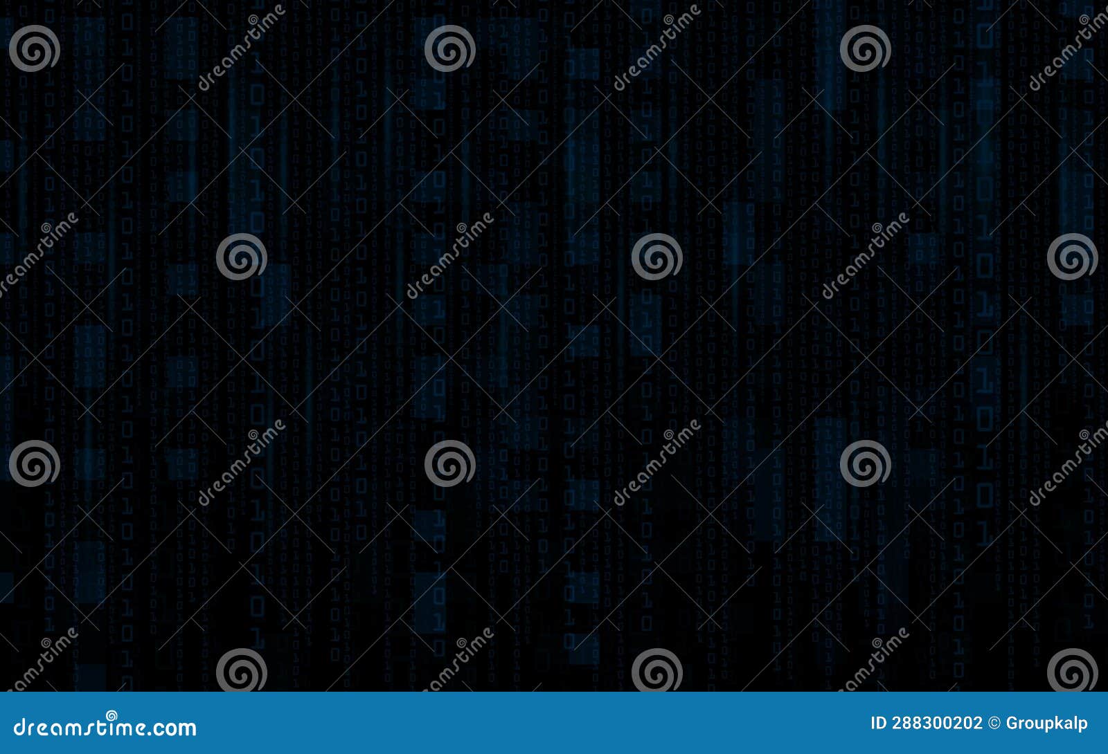 High Quality Binary Hacker Wallpaper Stock Illustration - Illustration ...