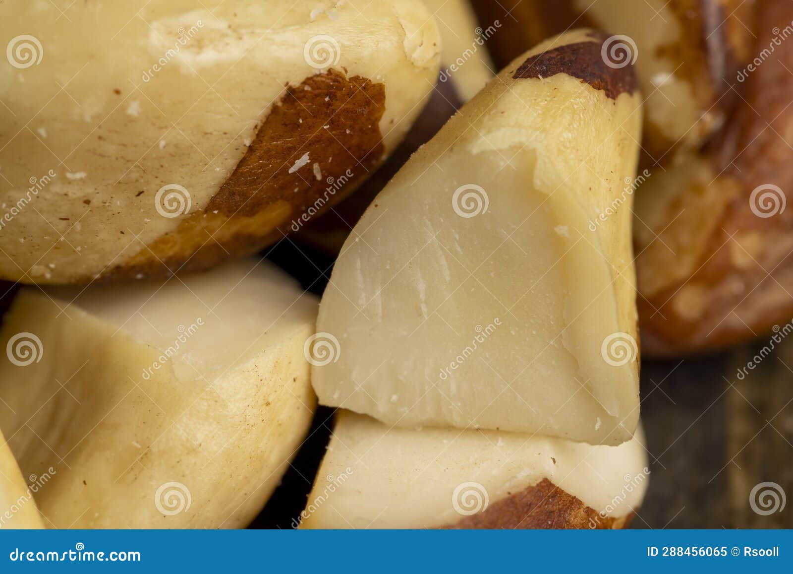High-quality Brazil Nuts Peeled from the Shell on the Table Stock Image ...