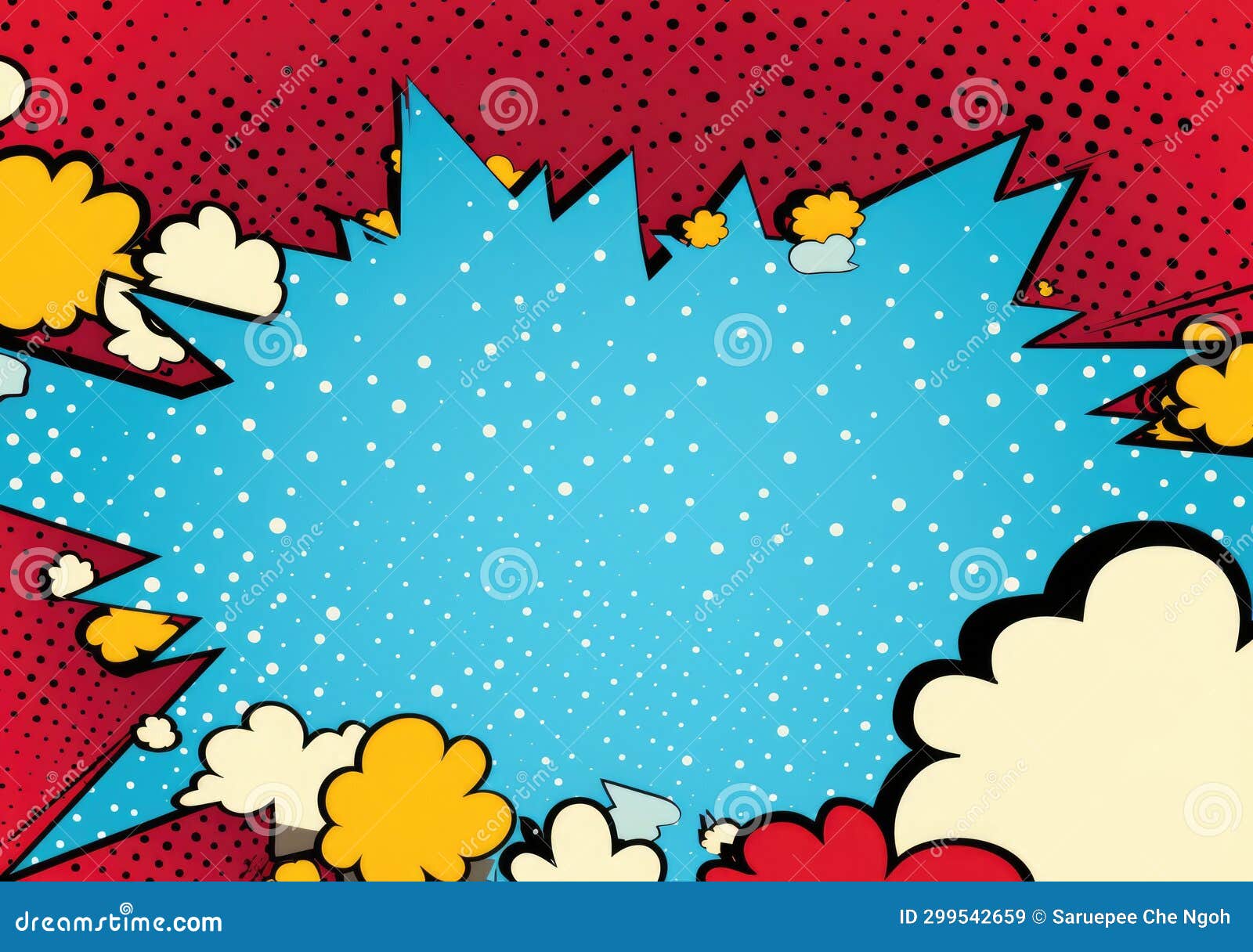 High Quality Comic Book Style Background, Halftone Print Texture. Pop ...